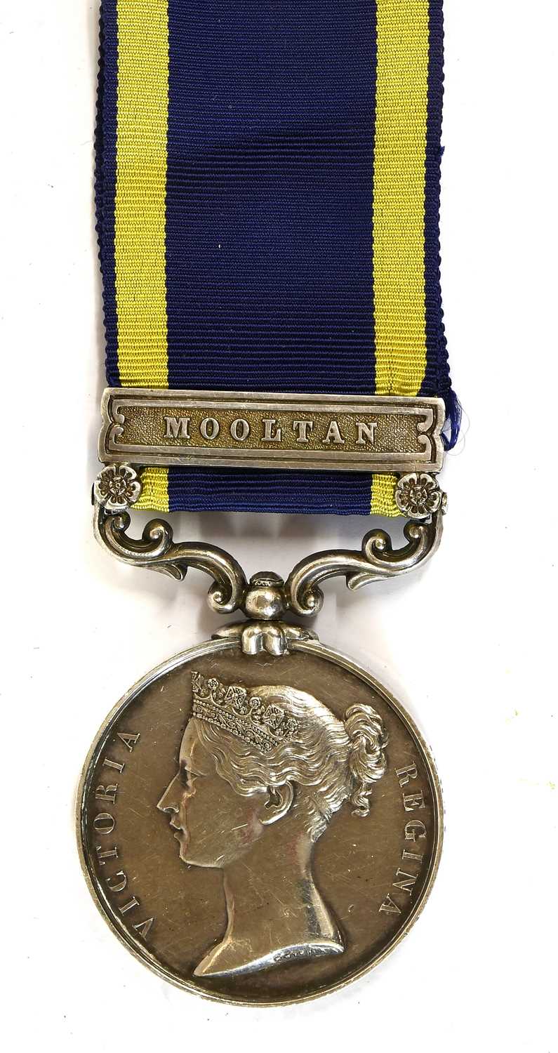 Lot 141 - A Punjab Medal, 1849, with clasp MOOLTAN,