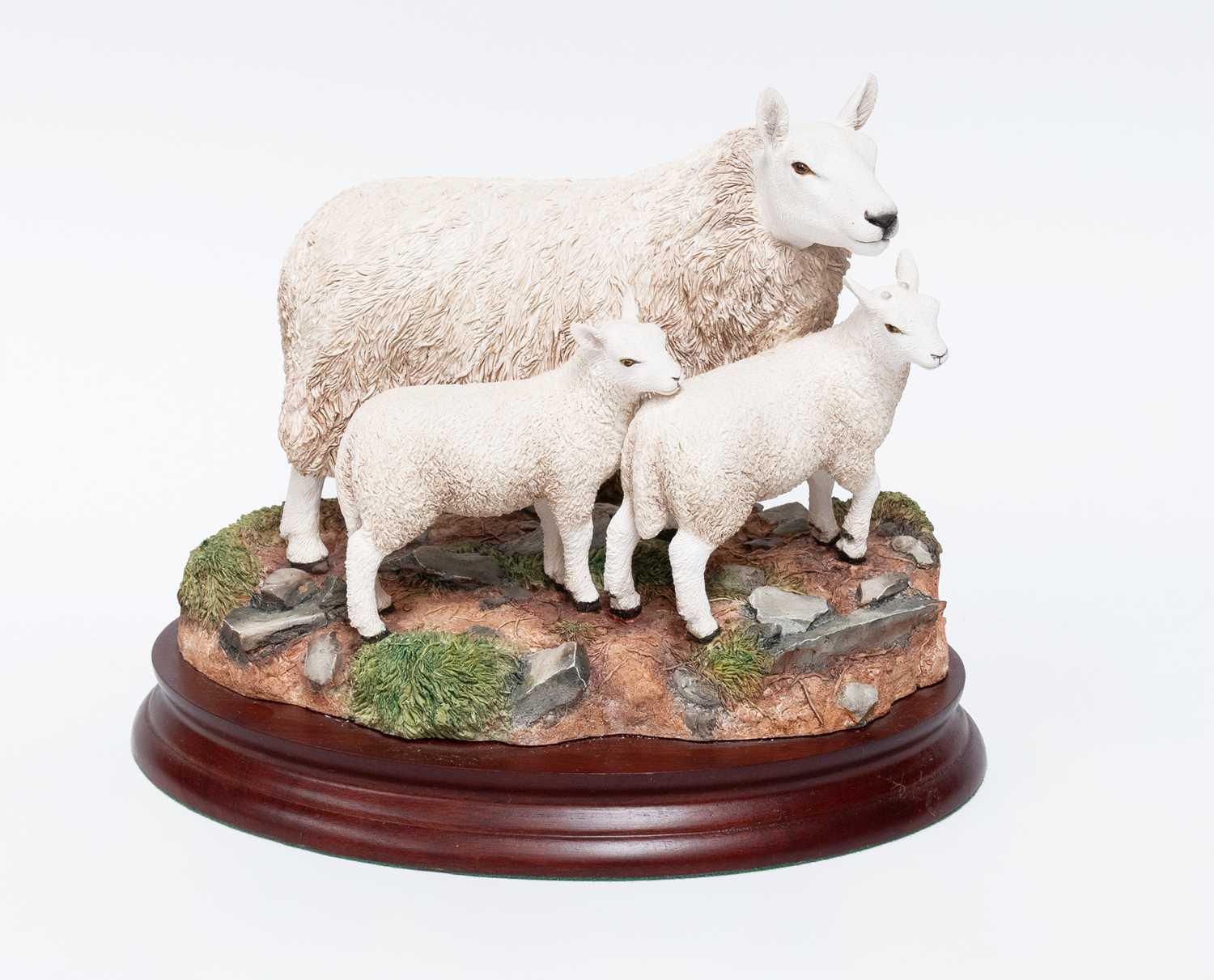 Lot 95 - Border Fine Arts 'Cheviot Ewe and Lambs',