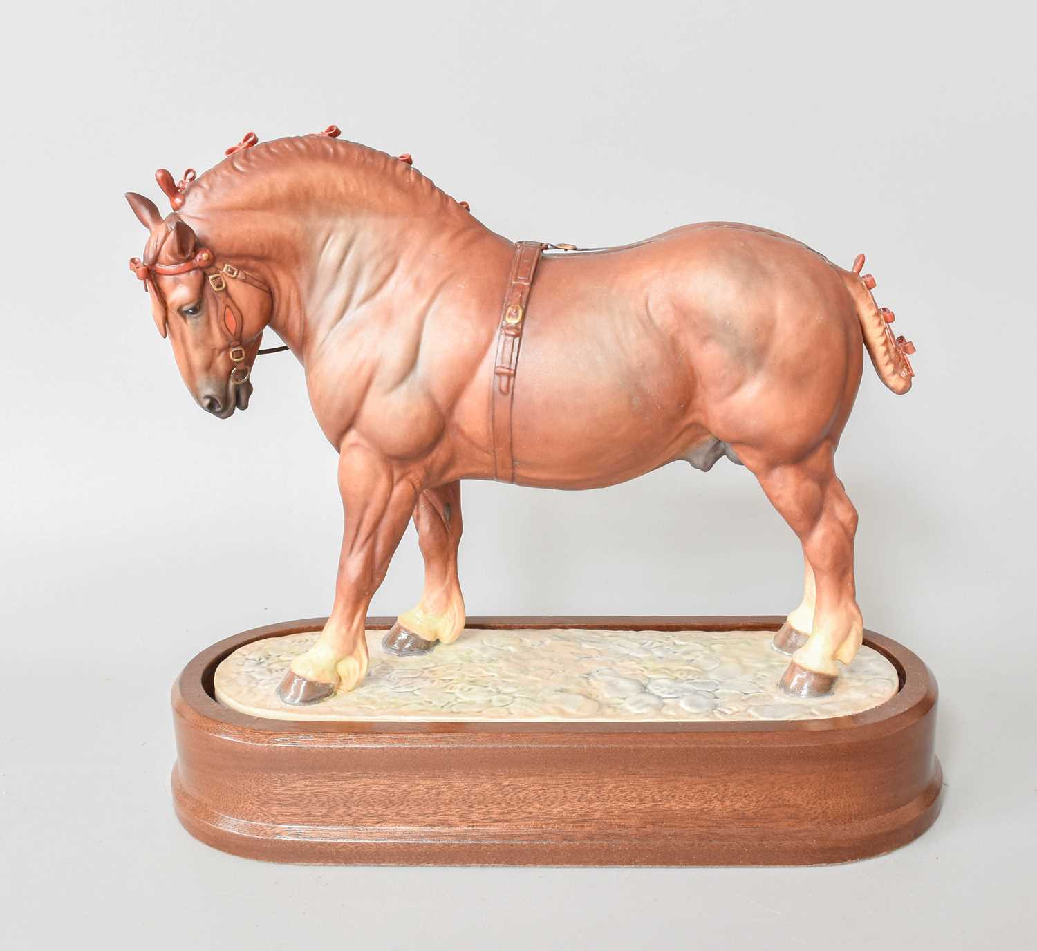 Lot 403 - Royal Worcester Suffolk Stallion,