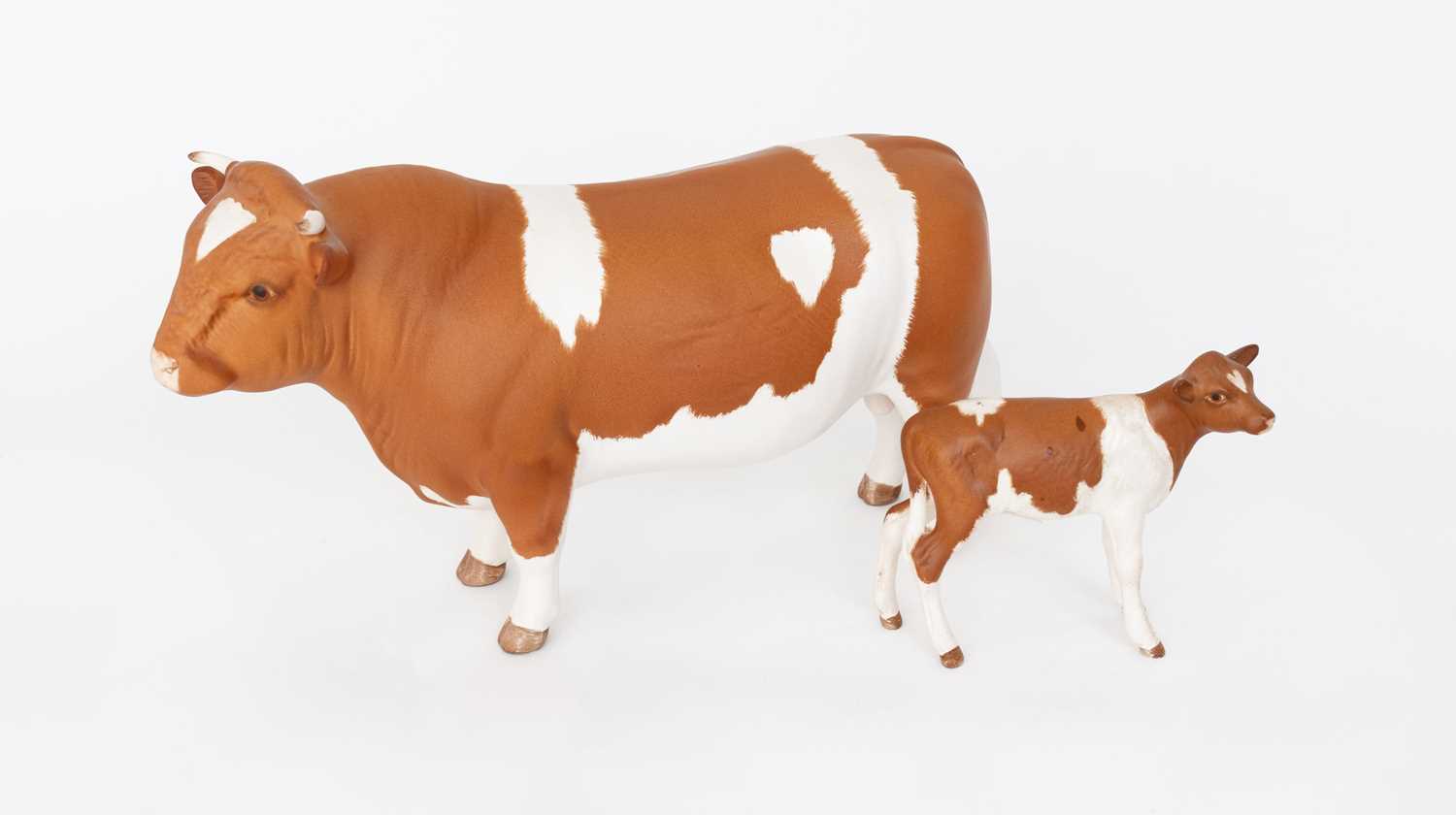 Lot 223 - Beswick Red Friesian Bull, model No. 1439c
