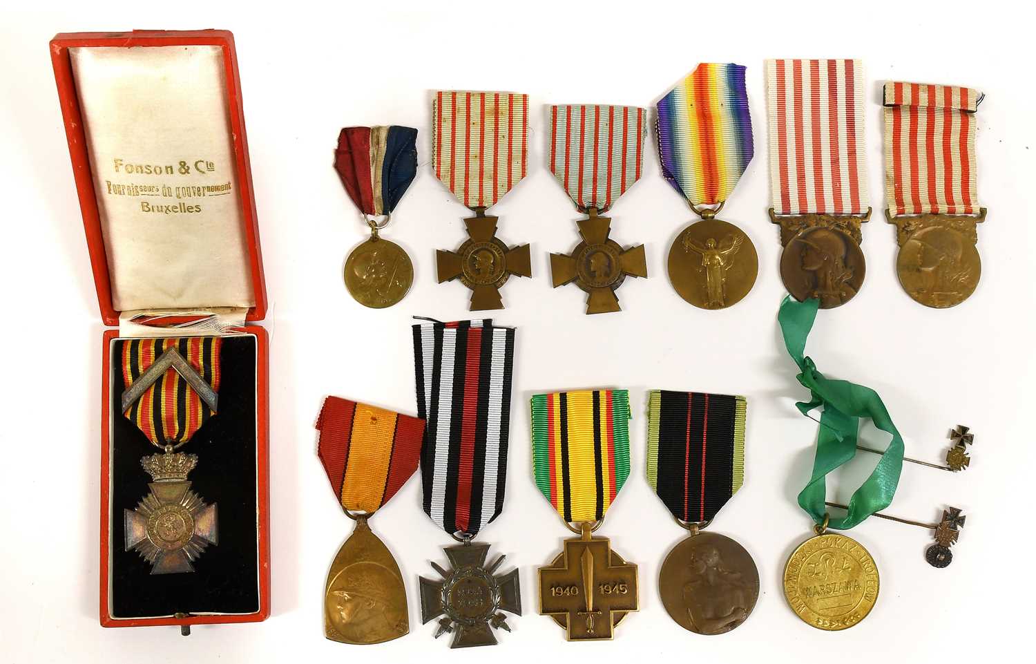 Lot 202 - Six First World War French Medals,