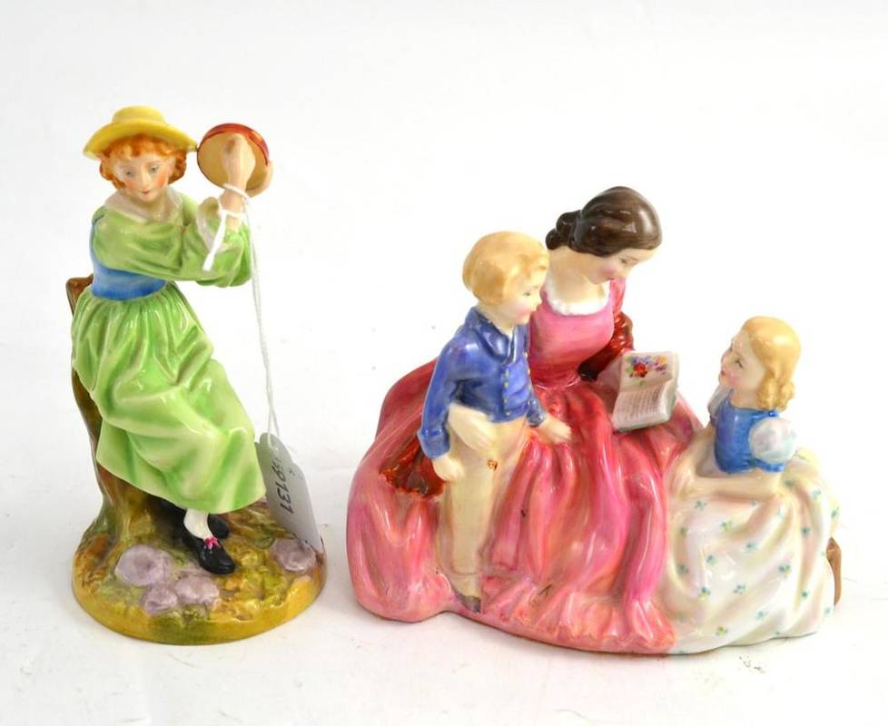 Lot 100 - A Royal Worcester figure ";Phyllis";,