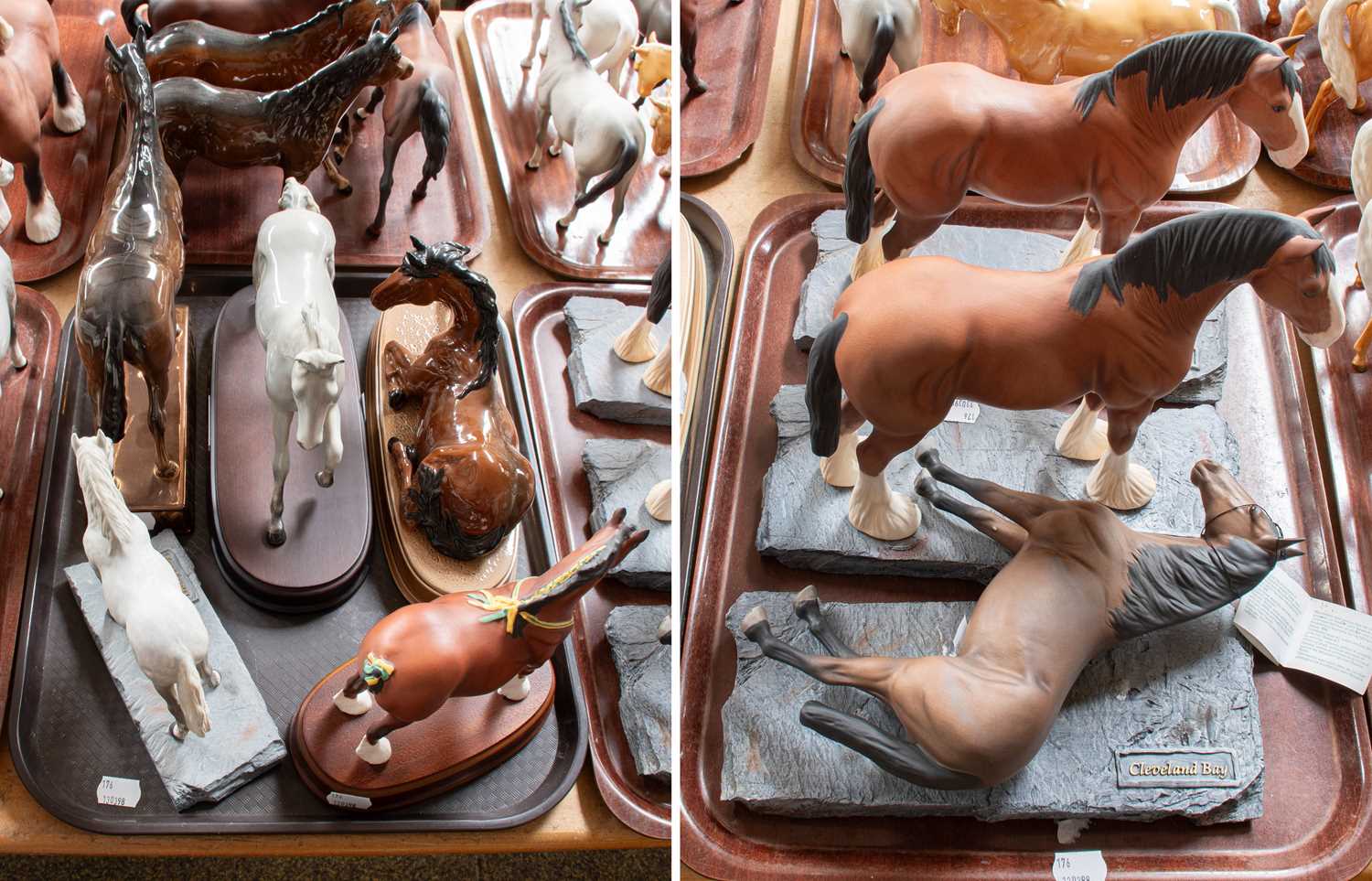 Lot 302 - John Beswick Rare Breed Collection Horses,