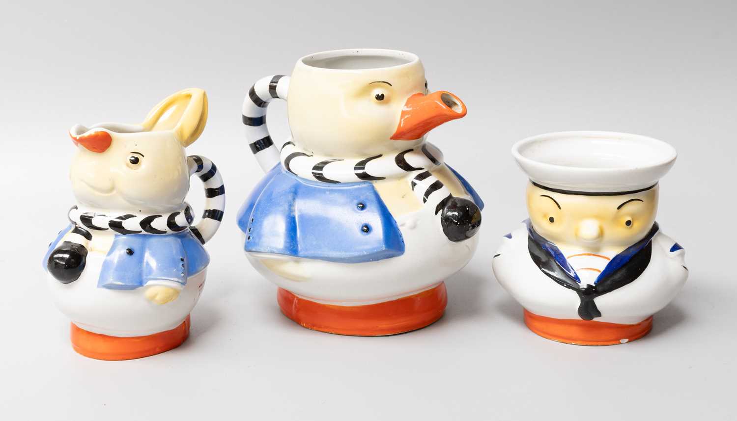 Lot 400 - A Shelley Ware Pottery Nursery Tea Service,