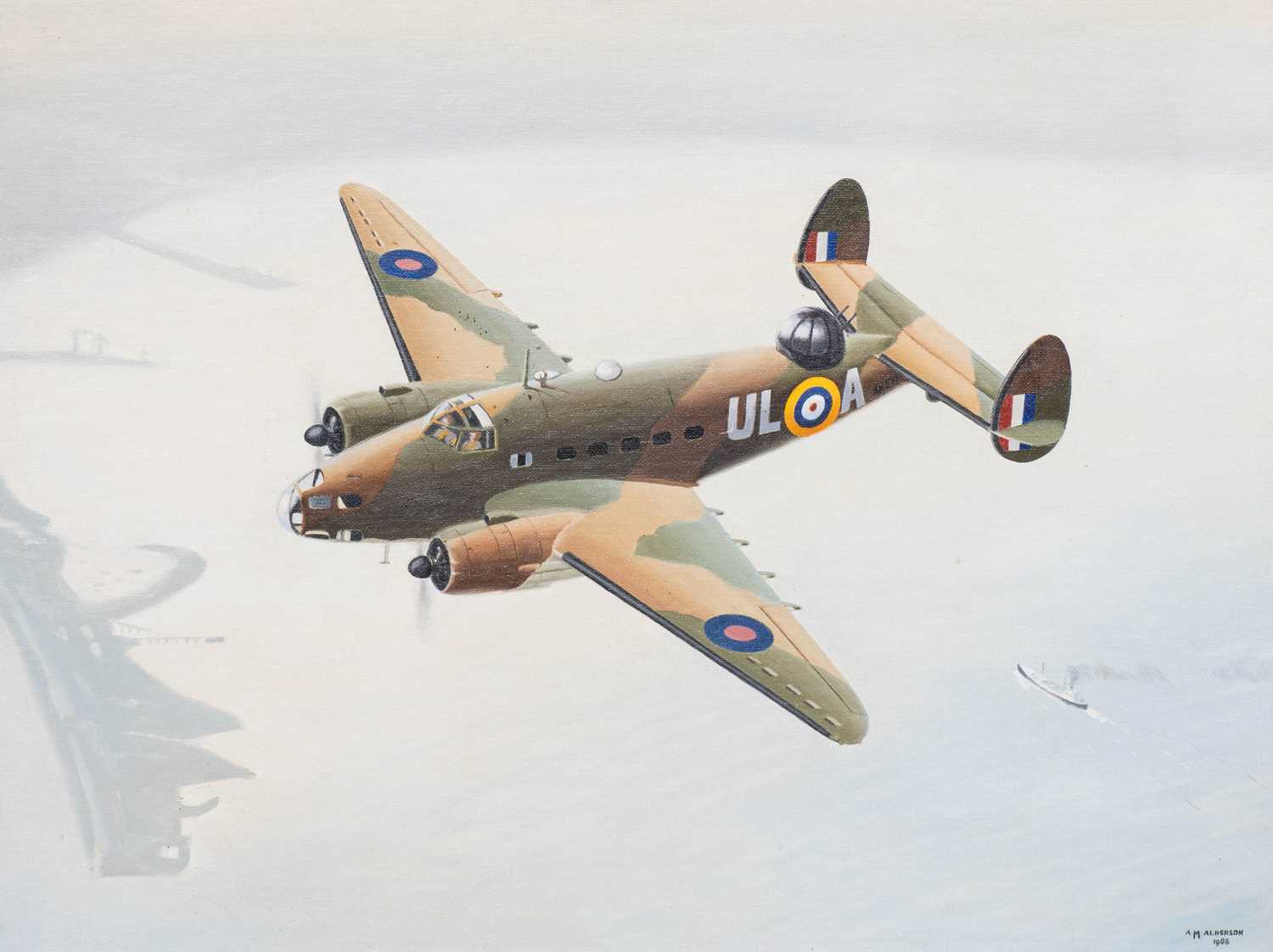 Lot 1061 - A.M.Alderson (20th Century) Lockhead Hudson