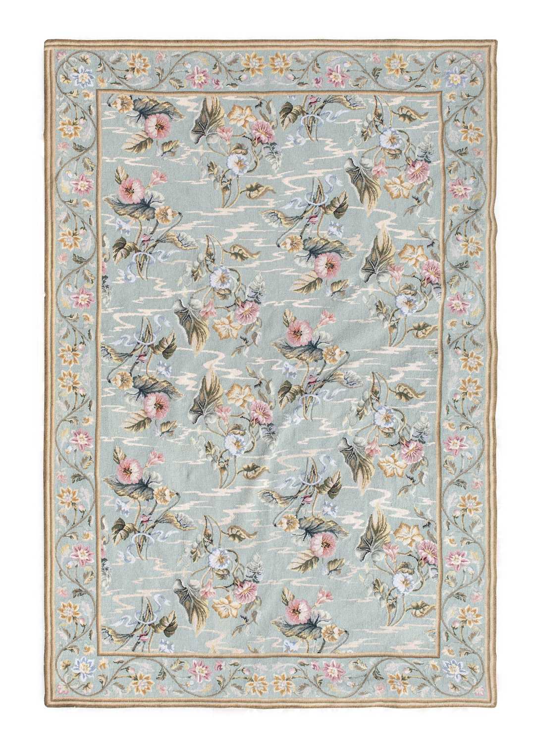 Lot 409 - Fine Portuguese Needlepoint Carpet, Circa