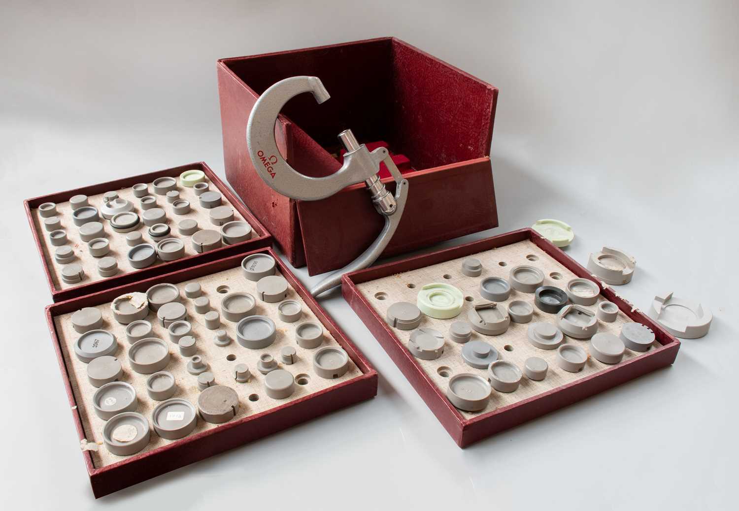 An Omega Watch Case Back Tool Press, in orginal Omega