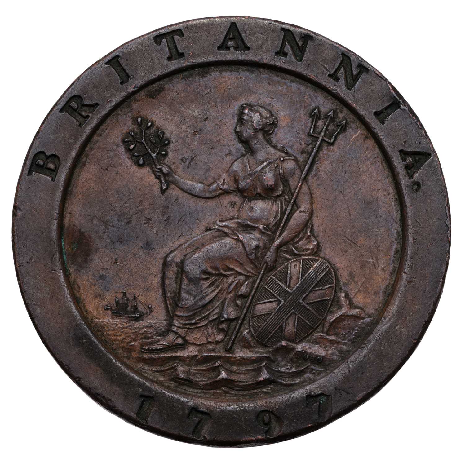Lot 130 - George III, 'Cartwheel' Twopence 1797, (Peck