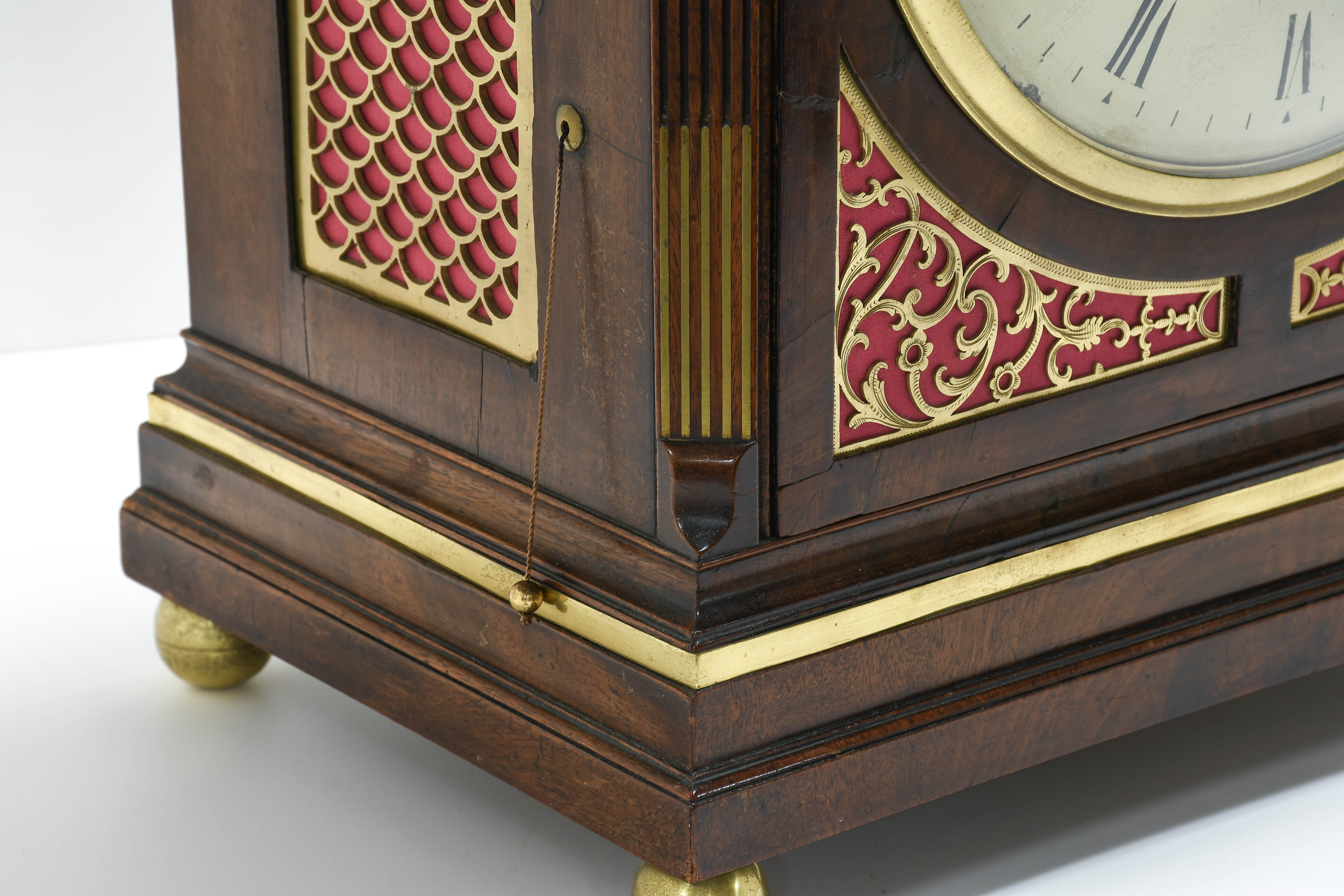 Lot 304 - A Mahogany Chiming Table Clock, Signed Willm