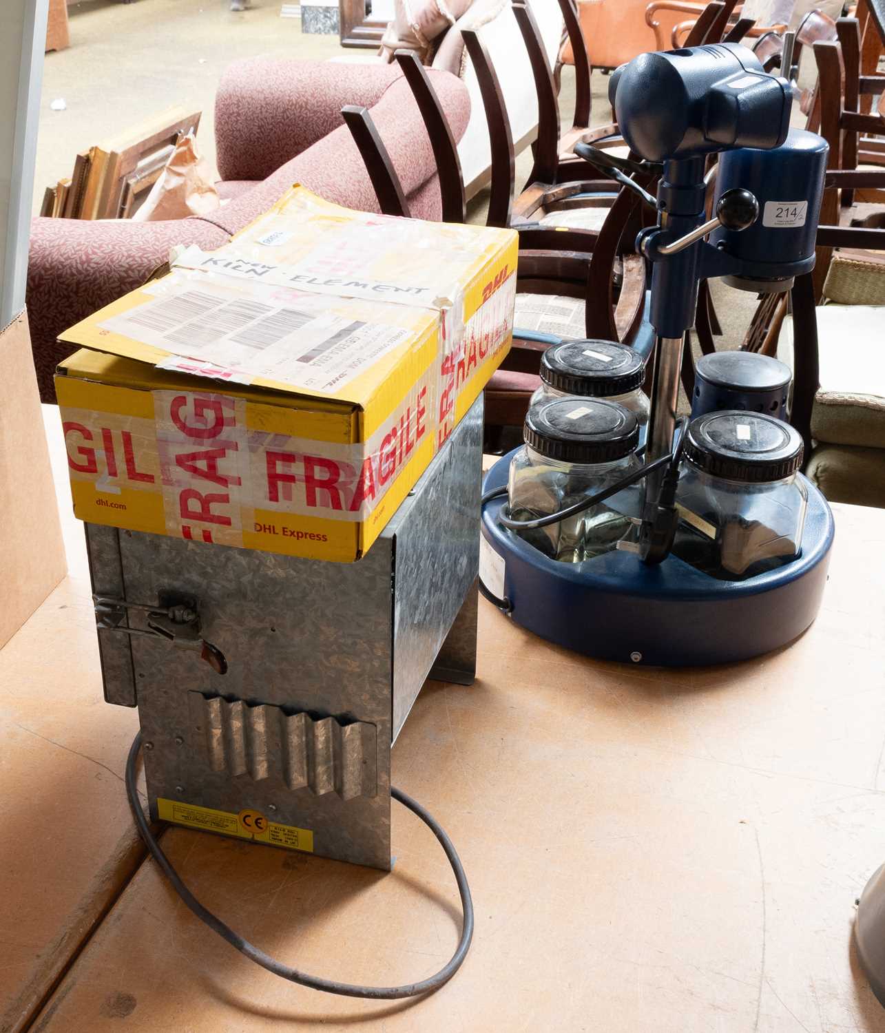 Lot 214 - An Elma Cleaning Machine, and a Small