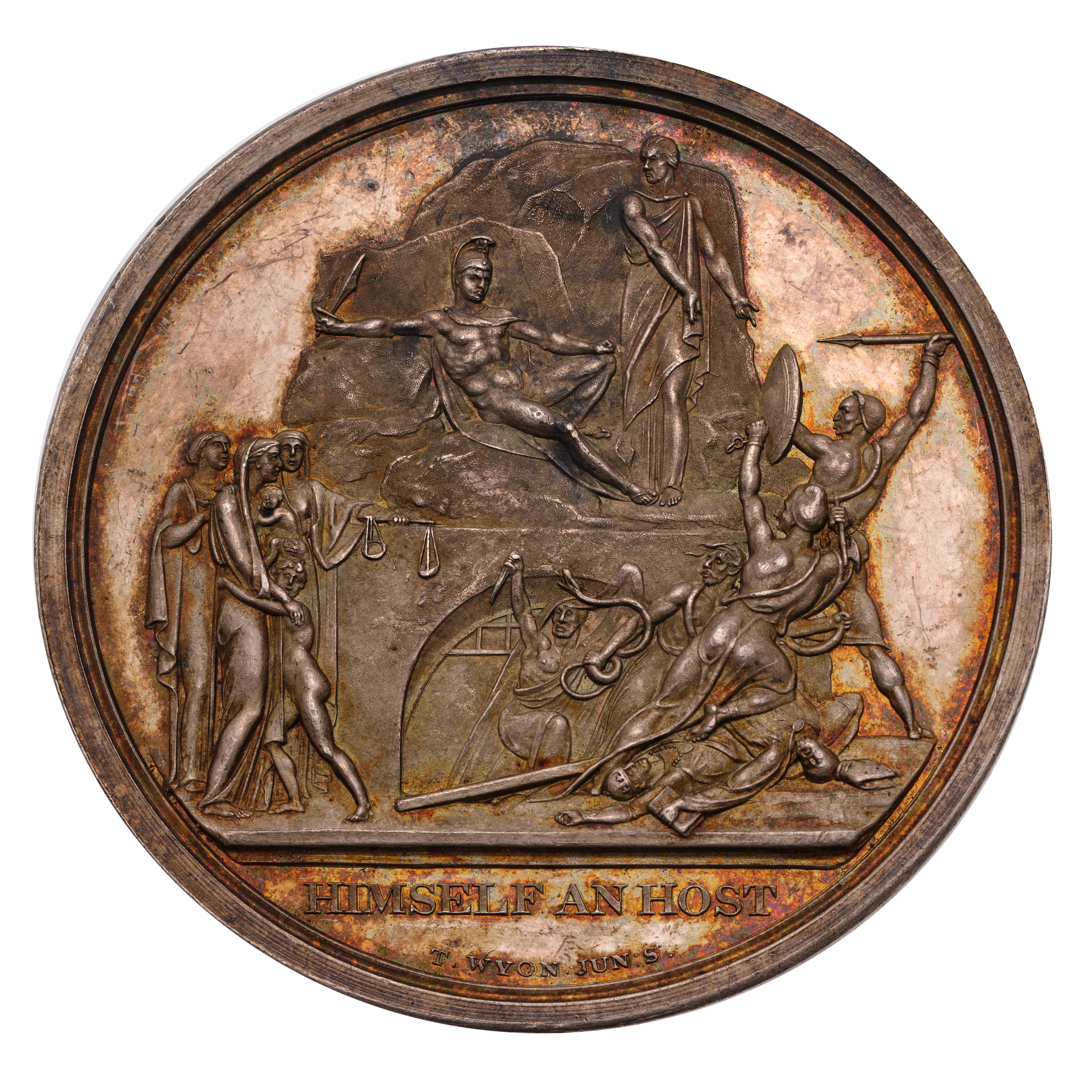 Lot 460 - Manchester Pitt Club Medal 1813, in silver