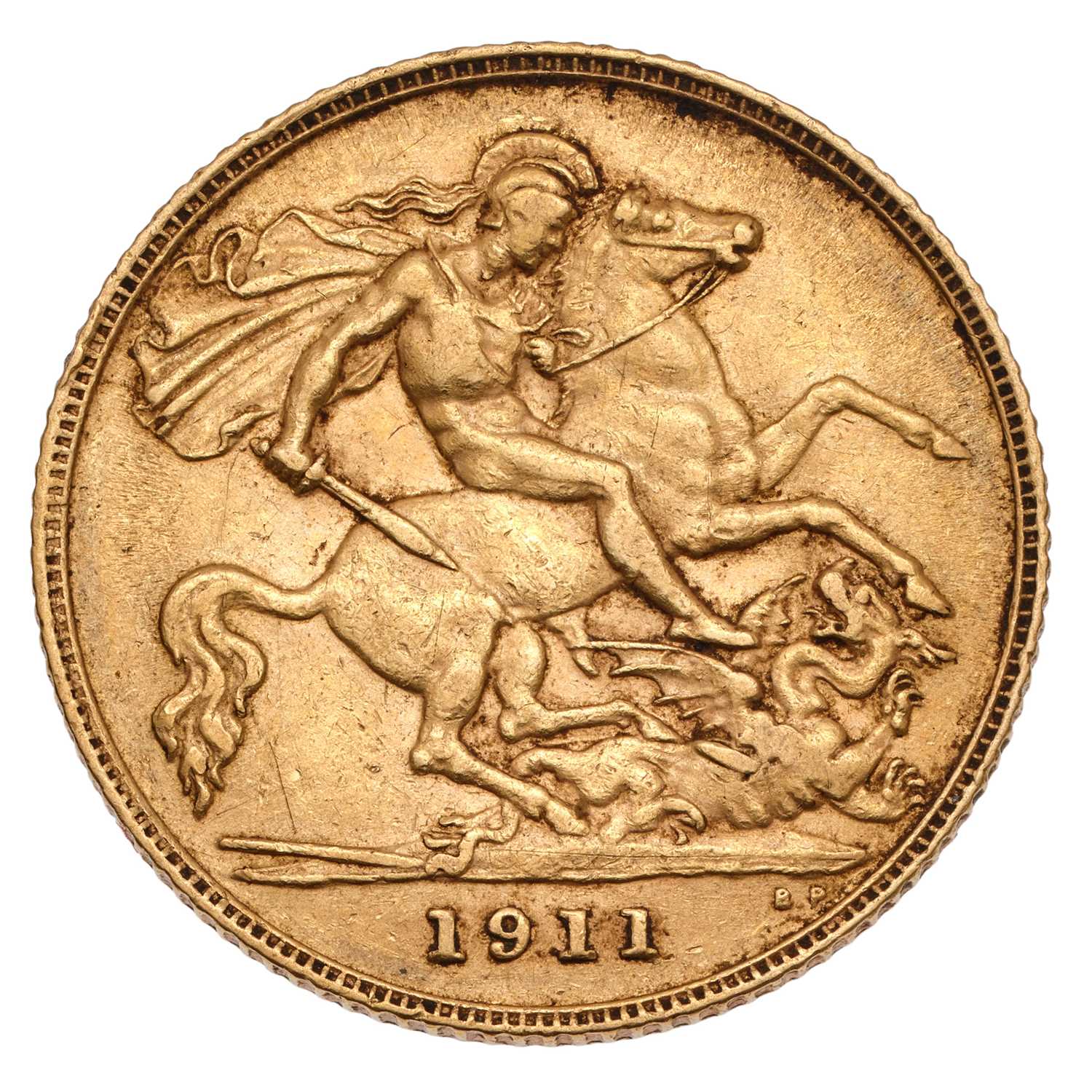 Lot 222 - George V, Half Sovereign 1911; very fine