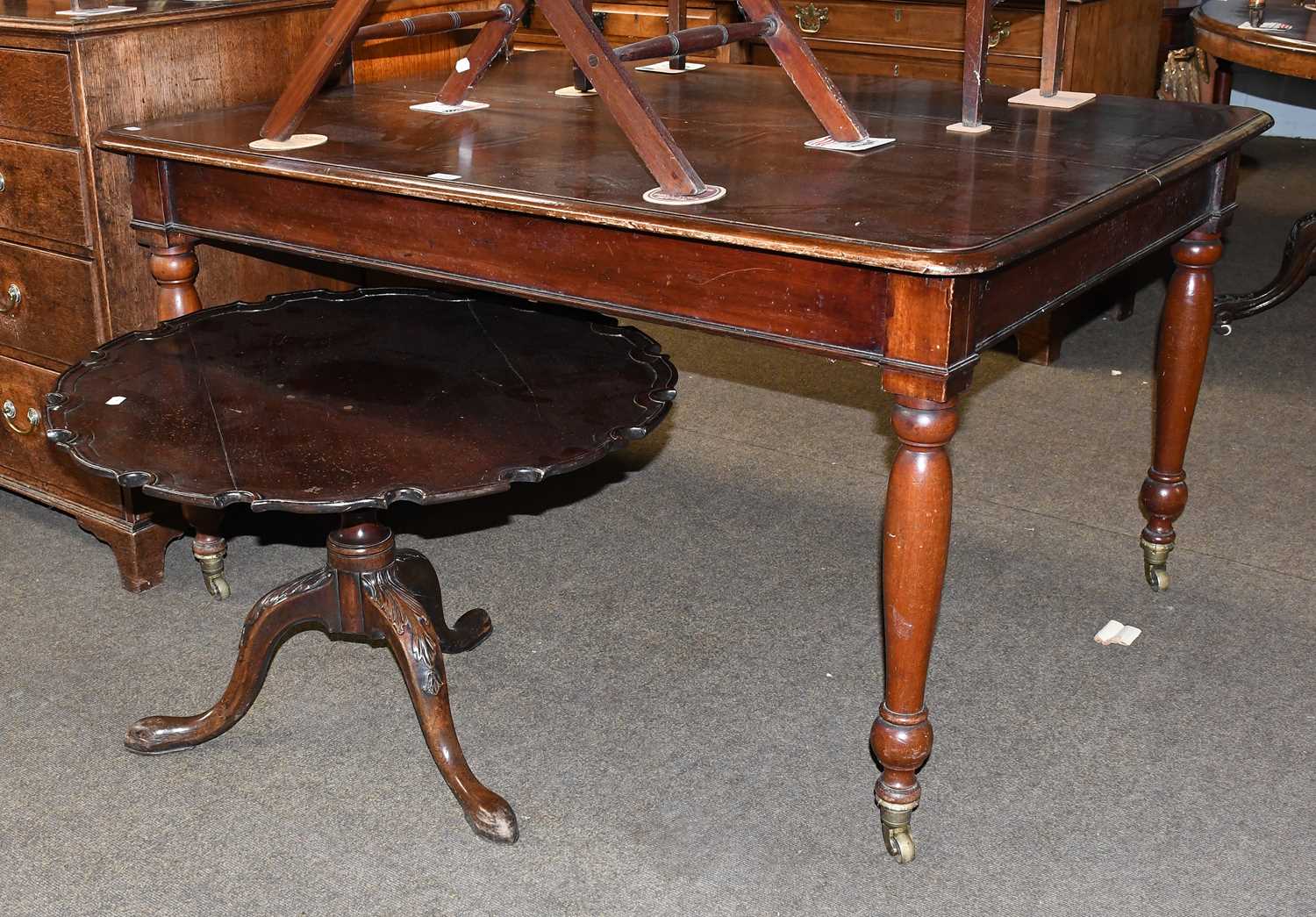 Lot 512 - A Victorian Mahogany Table, with moulded