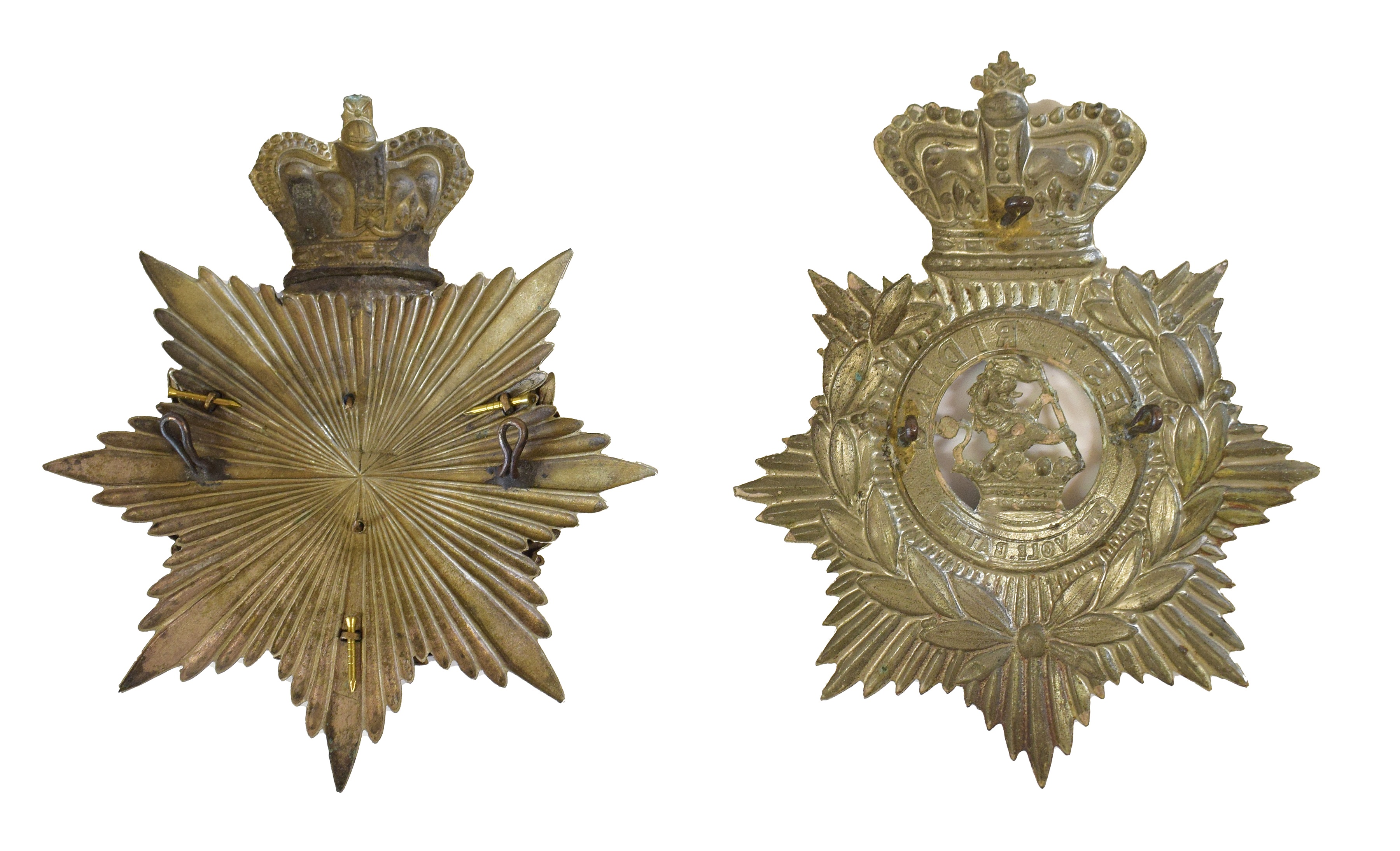 Lot 56 - A Victorian Officer's Helmet Plate to the 3rd