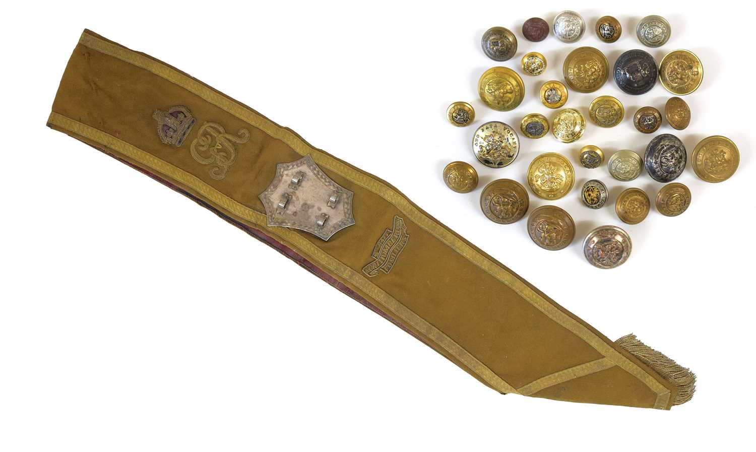 Lot 177 - A First World War Drum Major's Sash to 6th