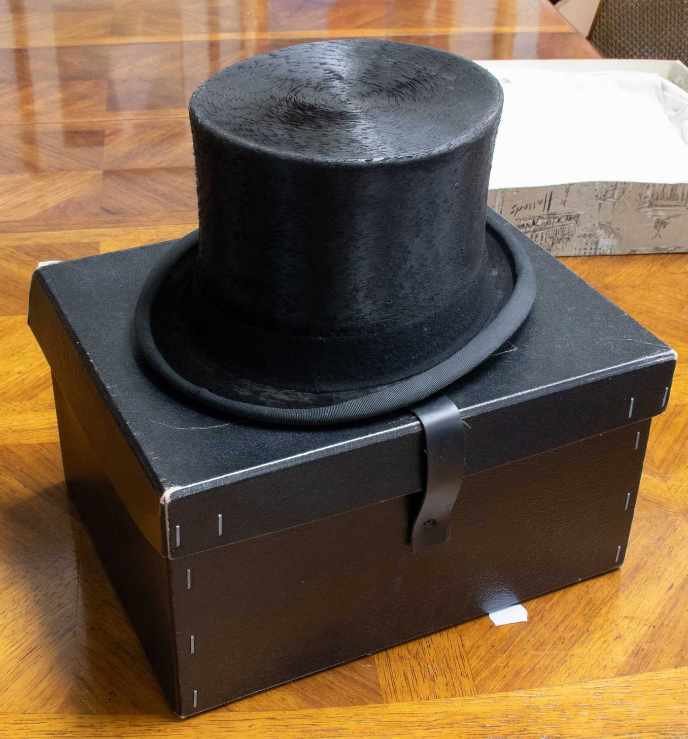 Lot 1019 - Modern Lock & Co Black Top Hat, in original