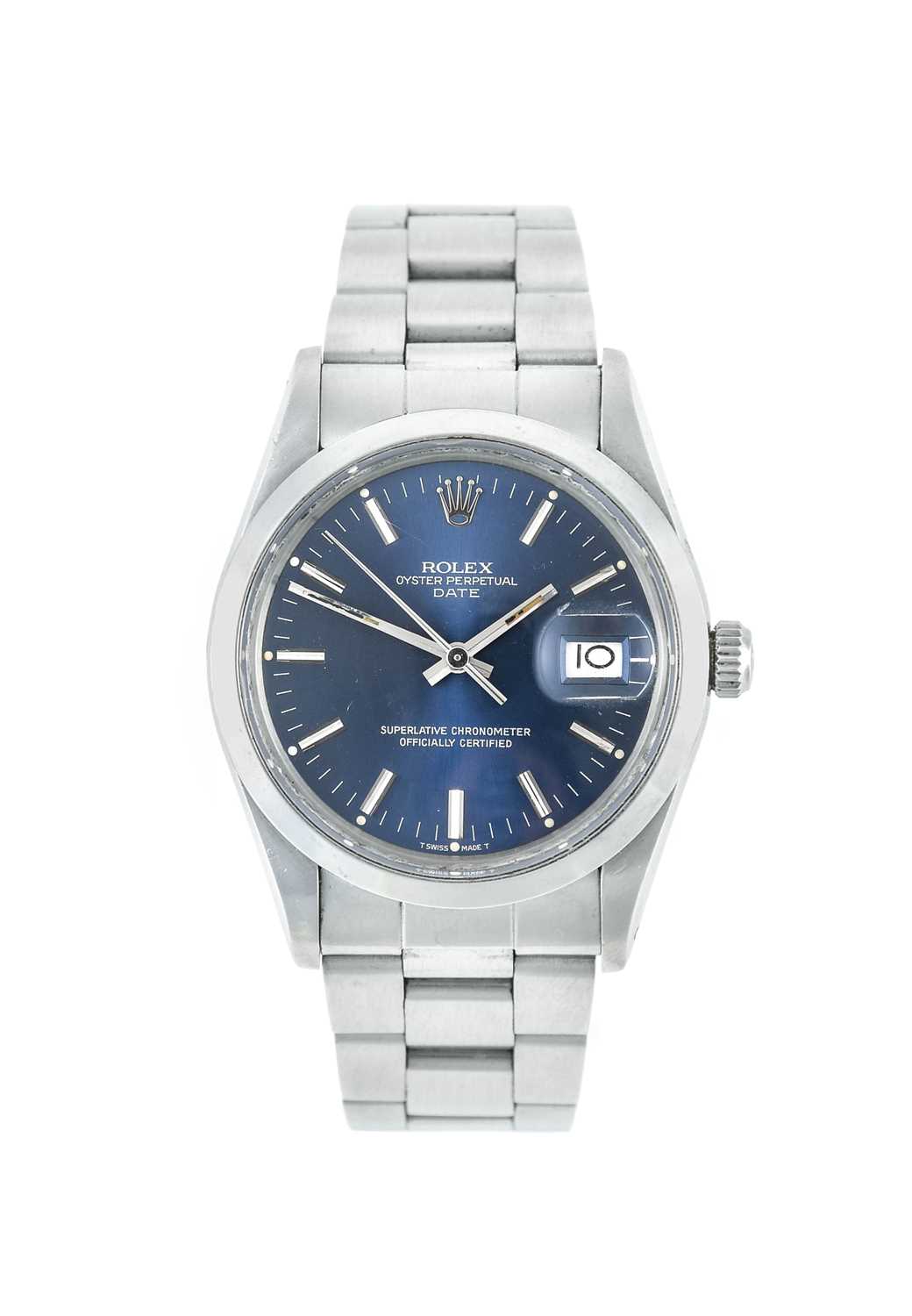 Lot 2332 - Rolex: A Stainless Steel Automatic Calendar