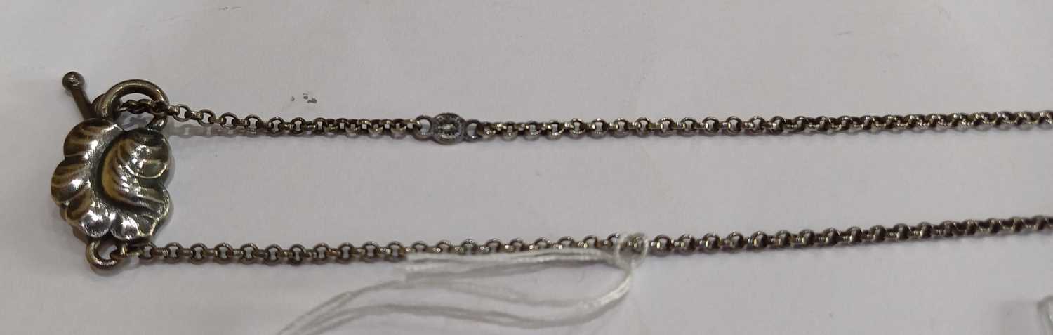 Lot 2343 - A Silver Pendant on Chain, by Georg Jensen