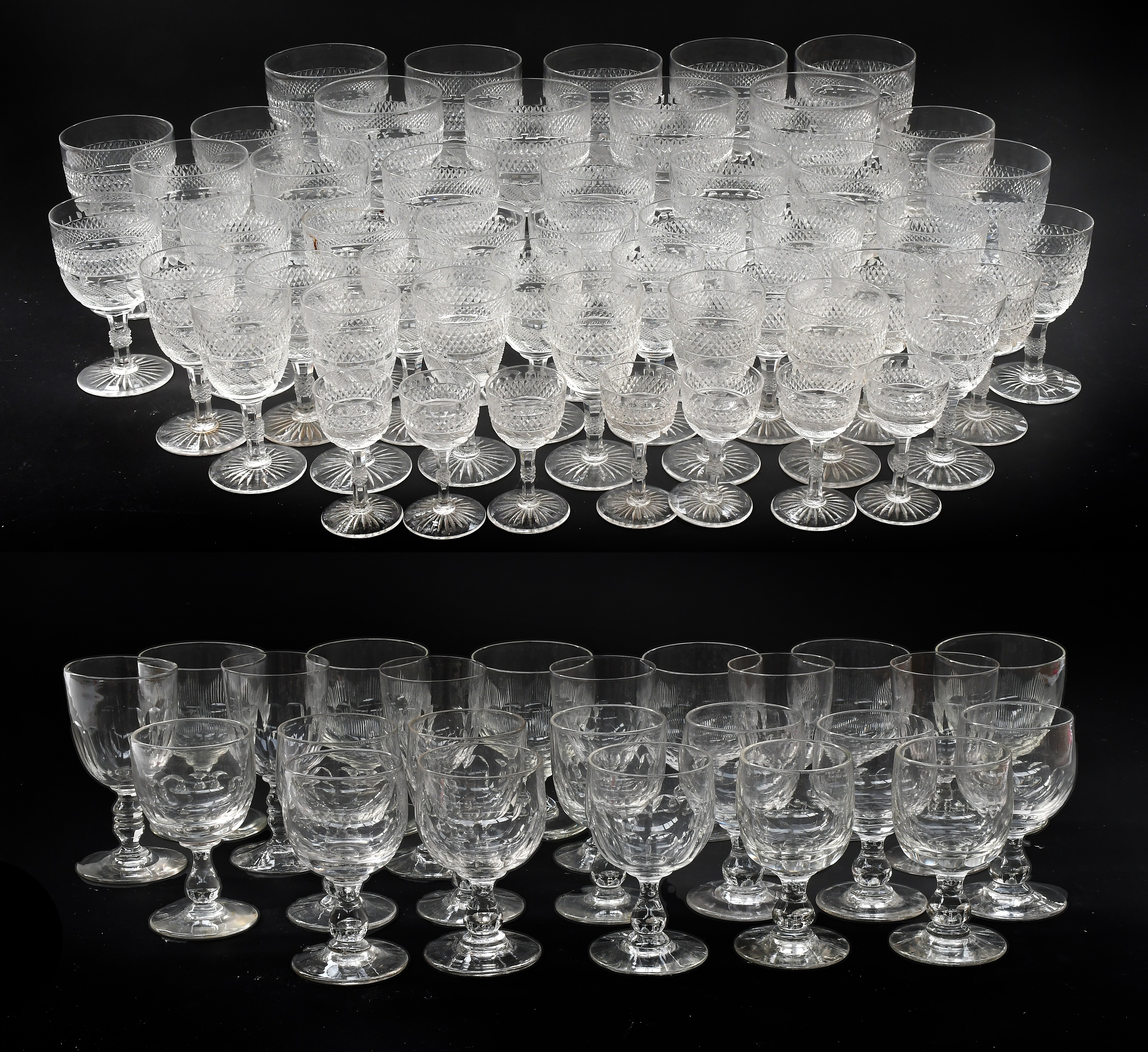Lot 985 - A Part Suite of Table Glassware, 19th