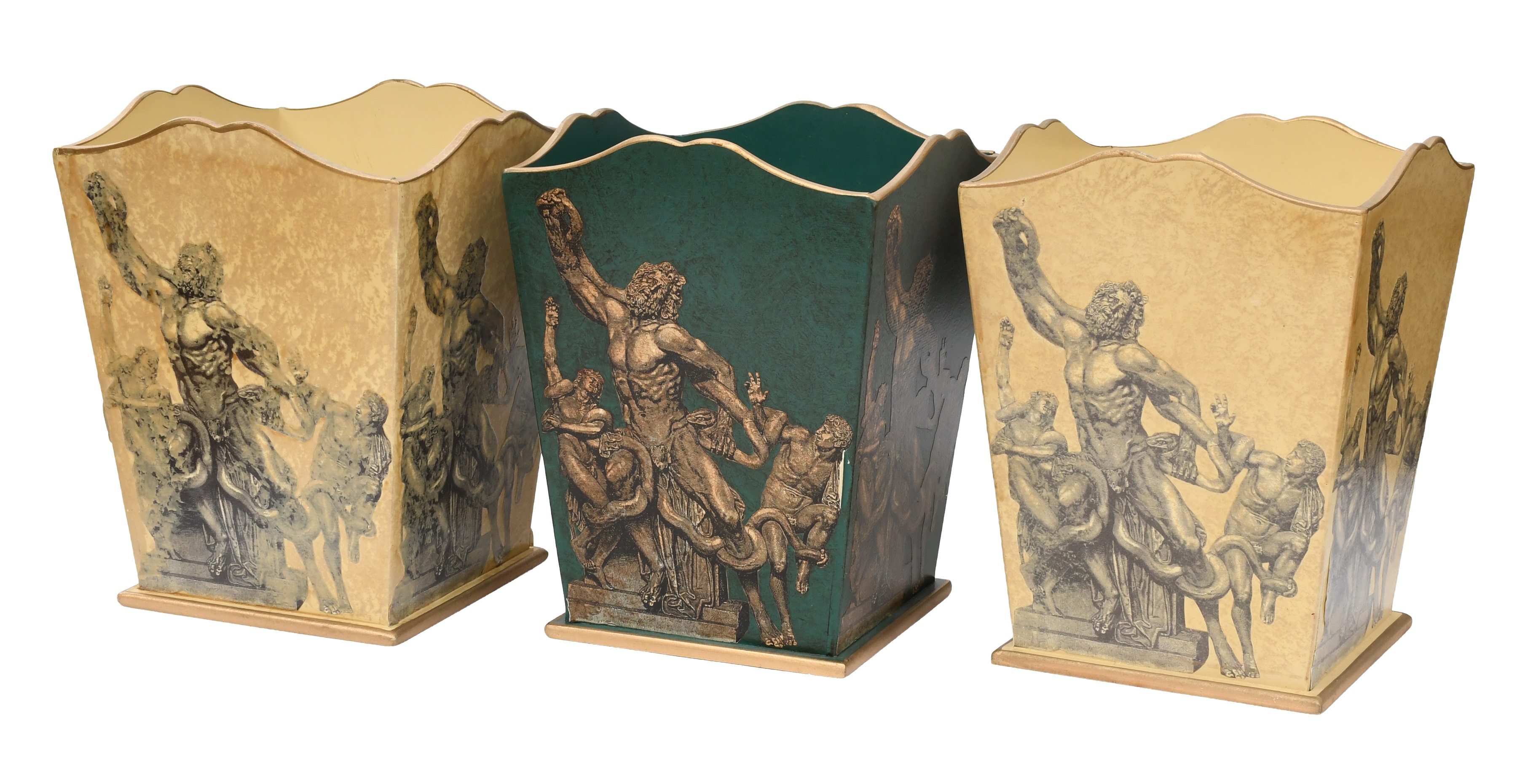 Lot 922 - Four Waste Paper Bins, of square sectional