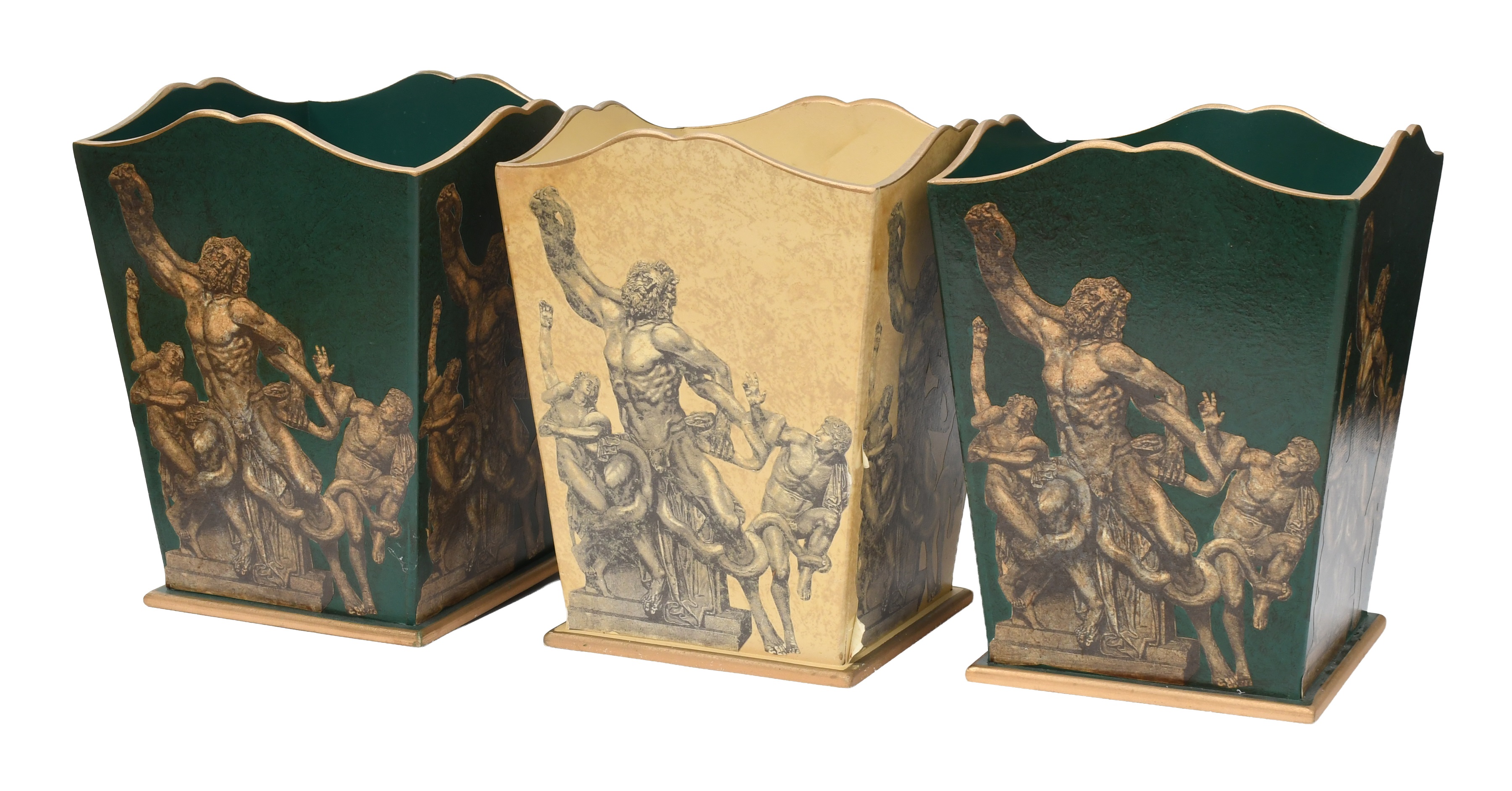 Lot 922 - Four Waste Paper Bins, of square sectional