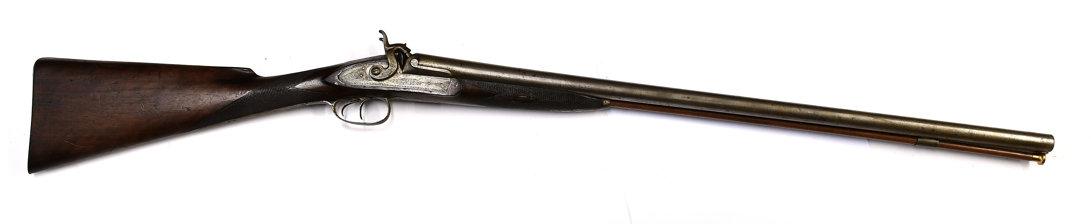 Lot 351 - A 19th Century 12 Bore Side by Side Double