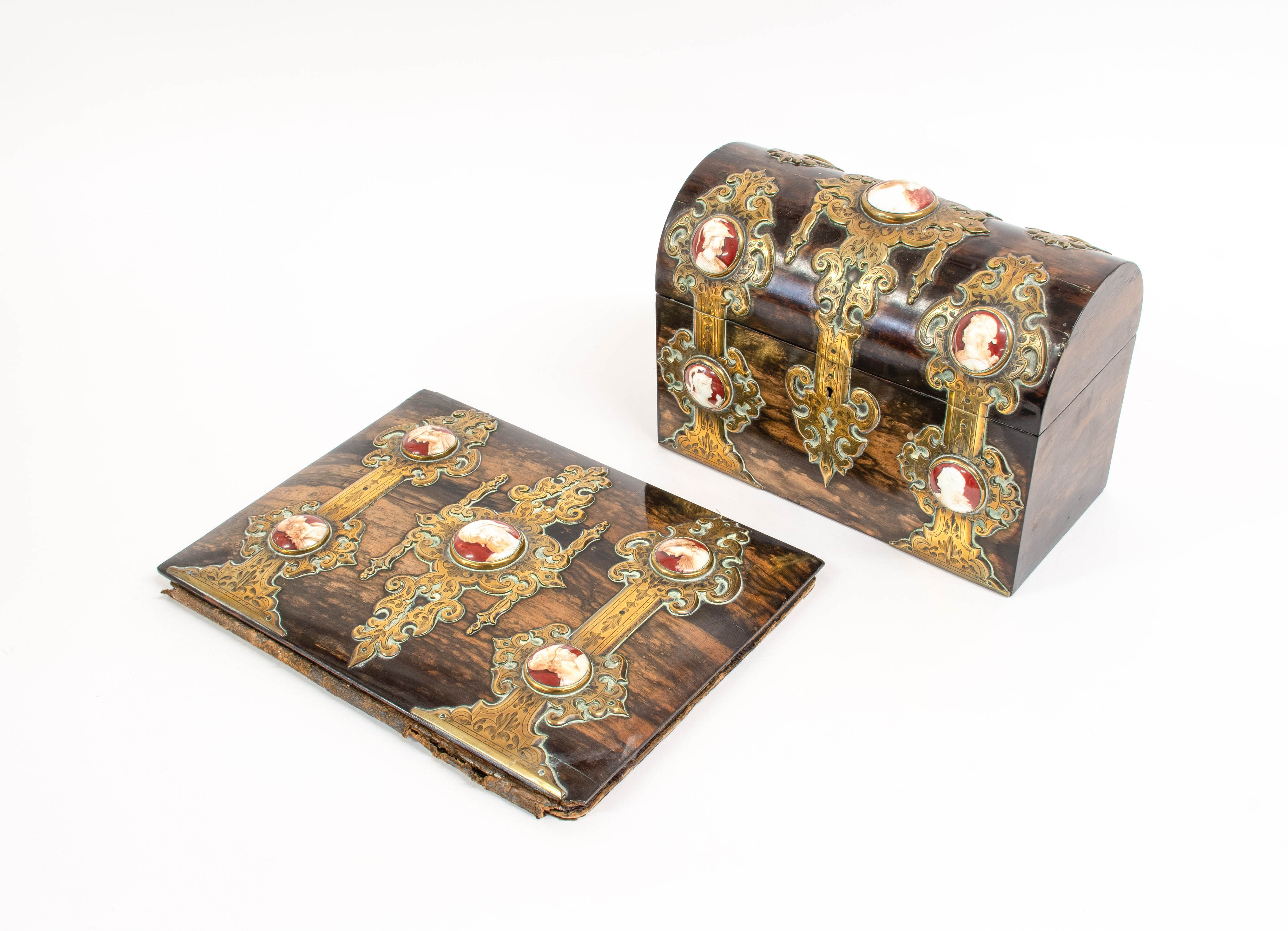 Lot 140 - A Victorian Coromandel Stationery Box and