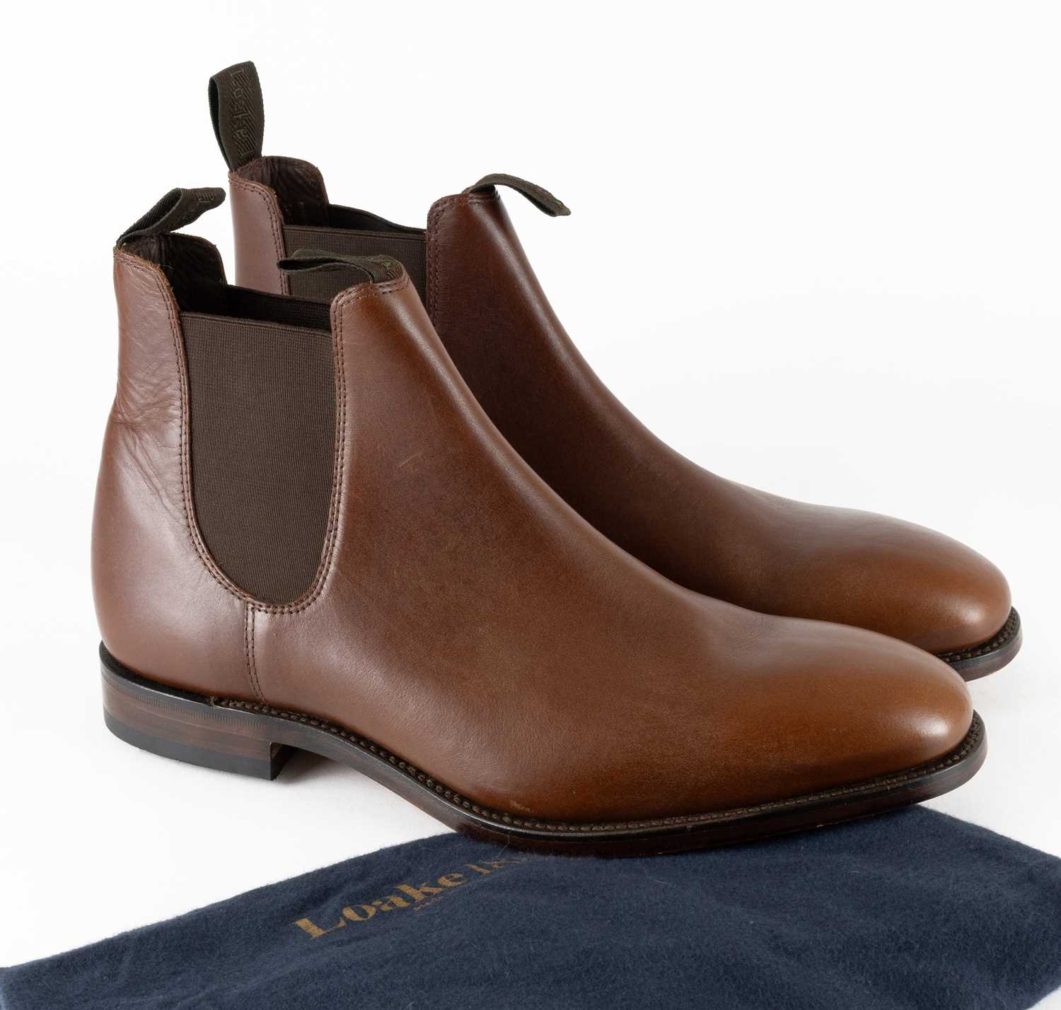 Lot 1028 - Pair of Tan Leather Loakes Chelsea Boots