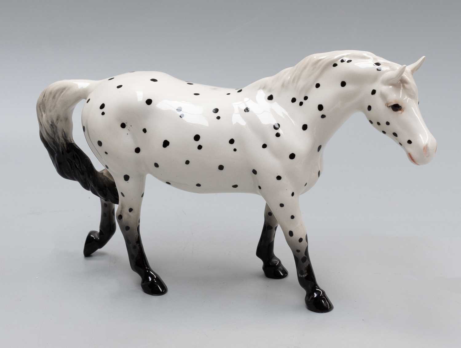 Lot 1119 - Beswick Appaloosa (Spotted Walking Pony),