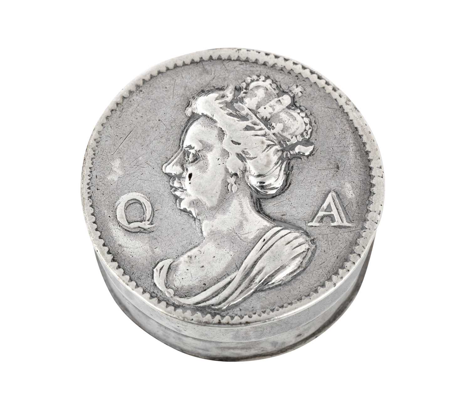A Queen Anne Silver Counter Box,