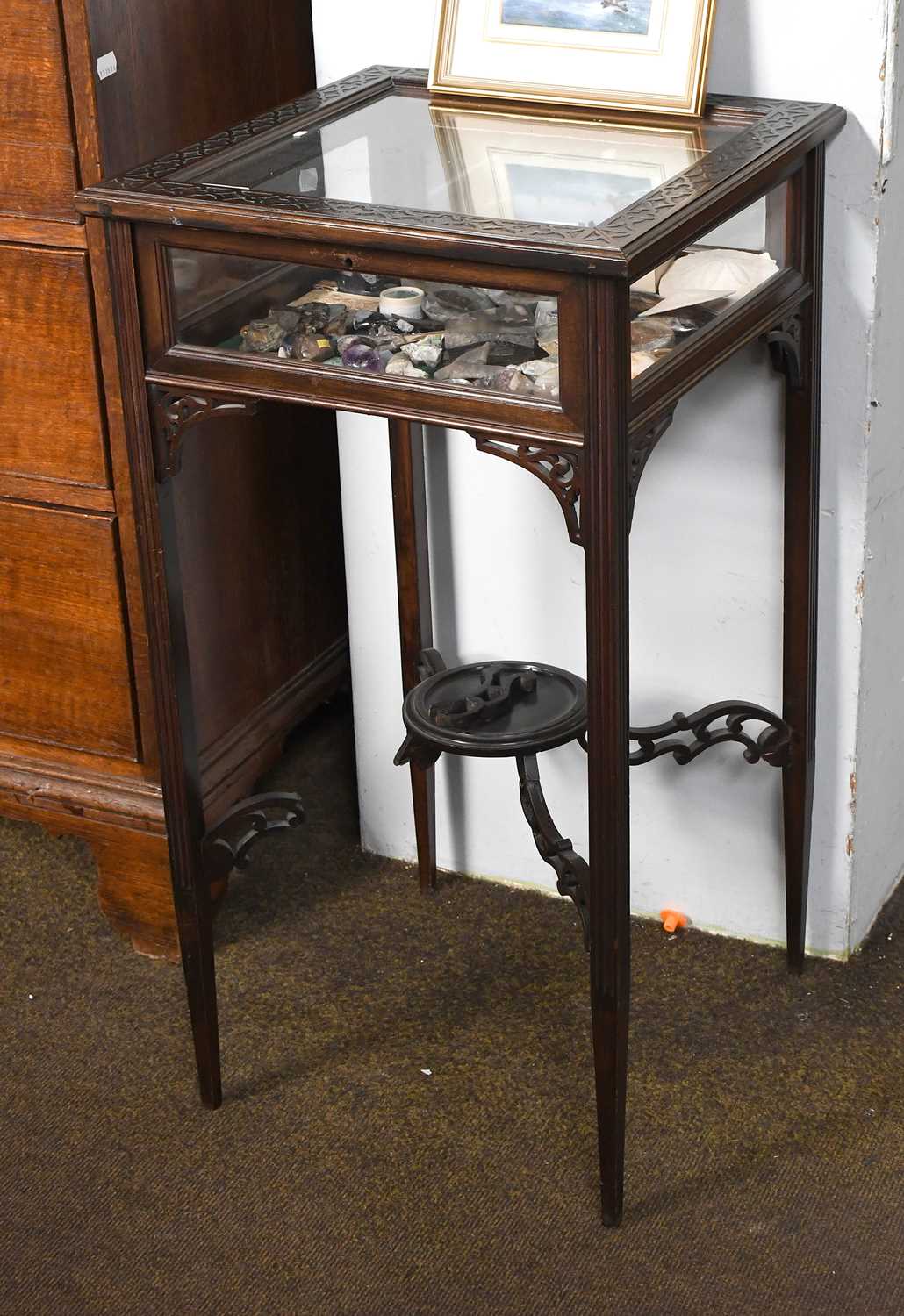 Lot 543 - A 19th Century Blind Fretwork Carved