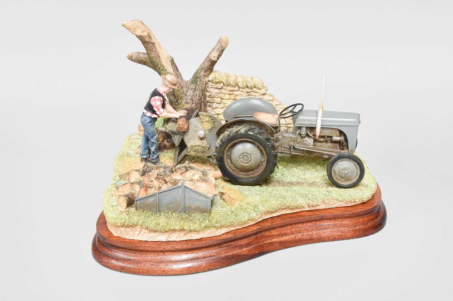 Border Fine Arts 'Logs for Sale' (Grey Fergie), model