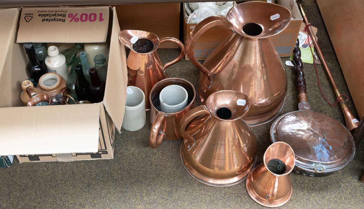 Lot 72 - Various 19th Century Copper Measures, two