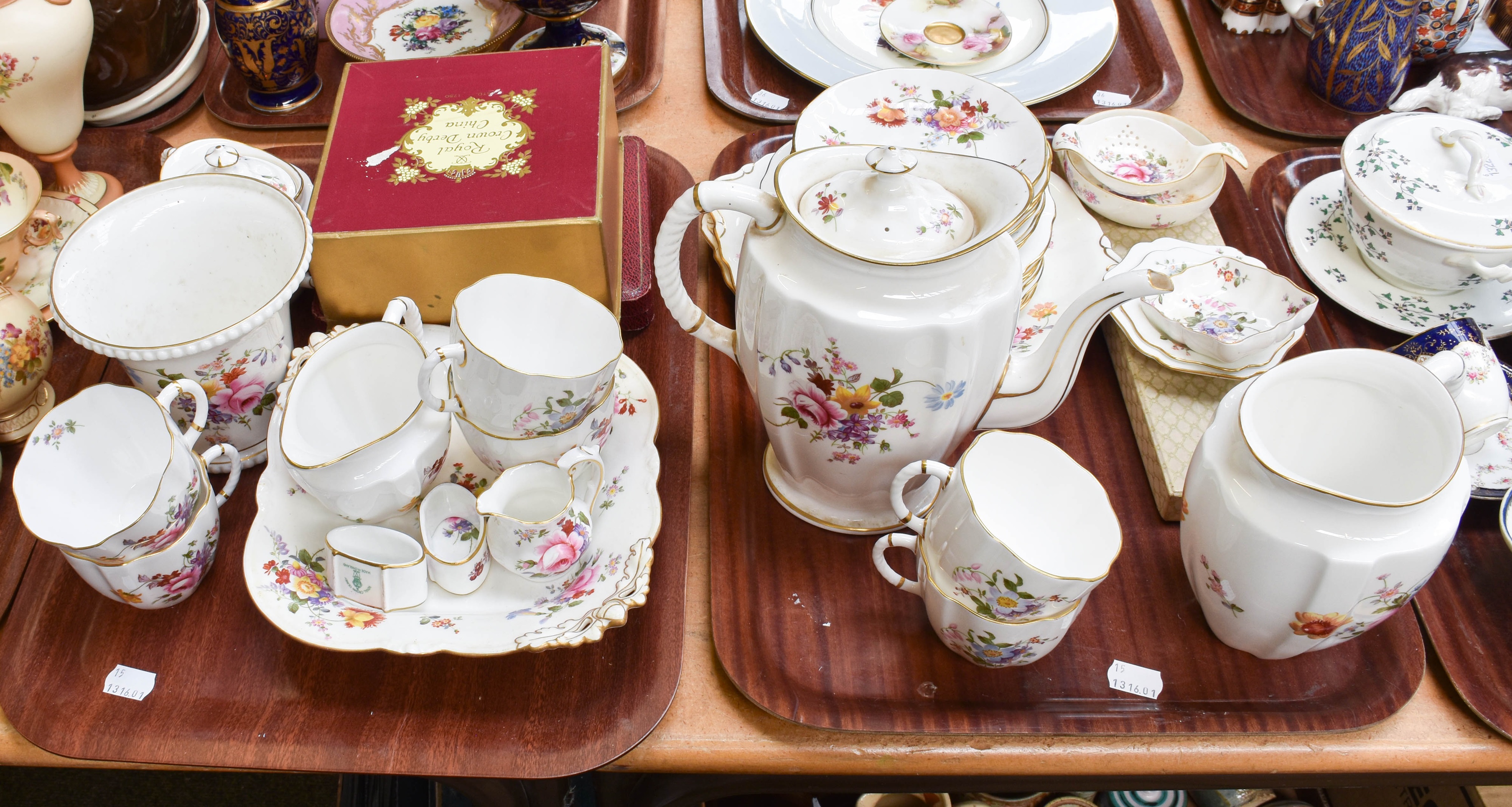 Lot 54 - Royal Crown Derby 'Derby Posies' Pattern