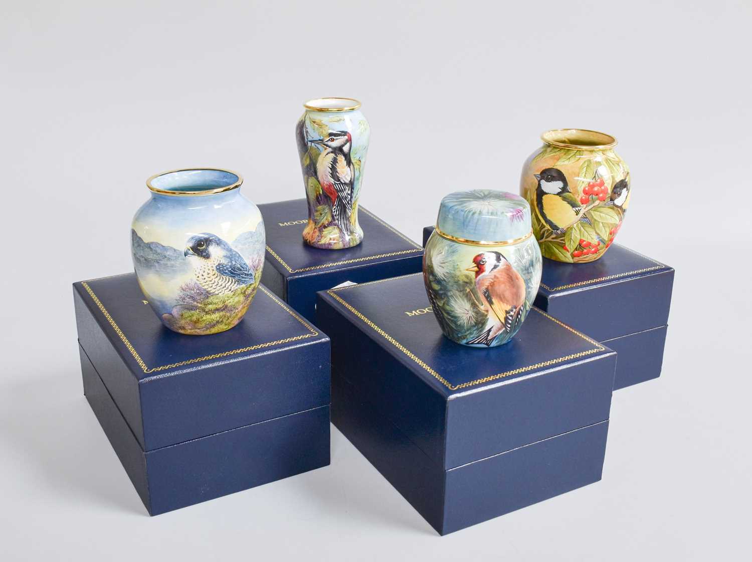 Lot 229 - Four Modern Moorcroft Enamels, including a