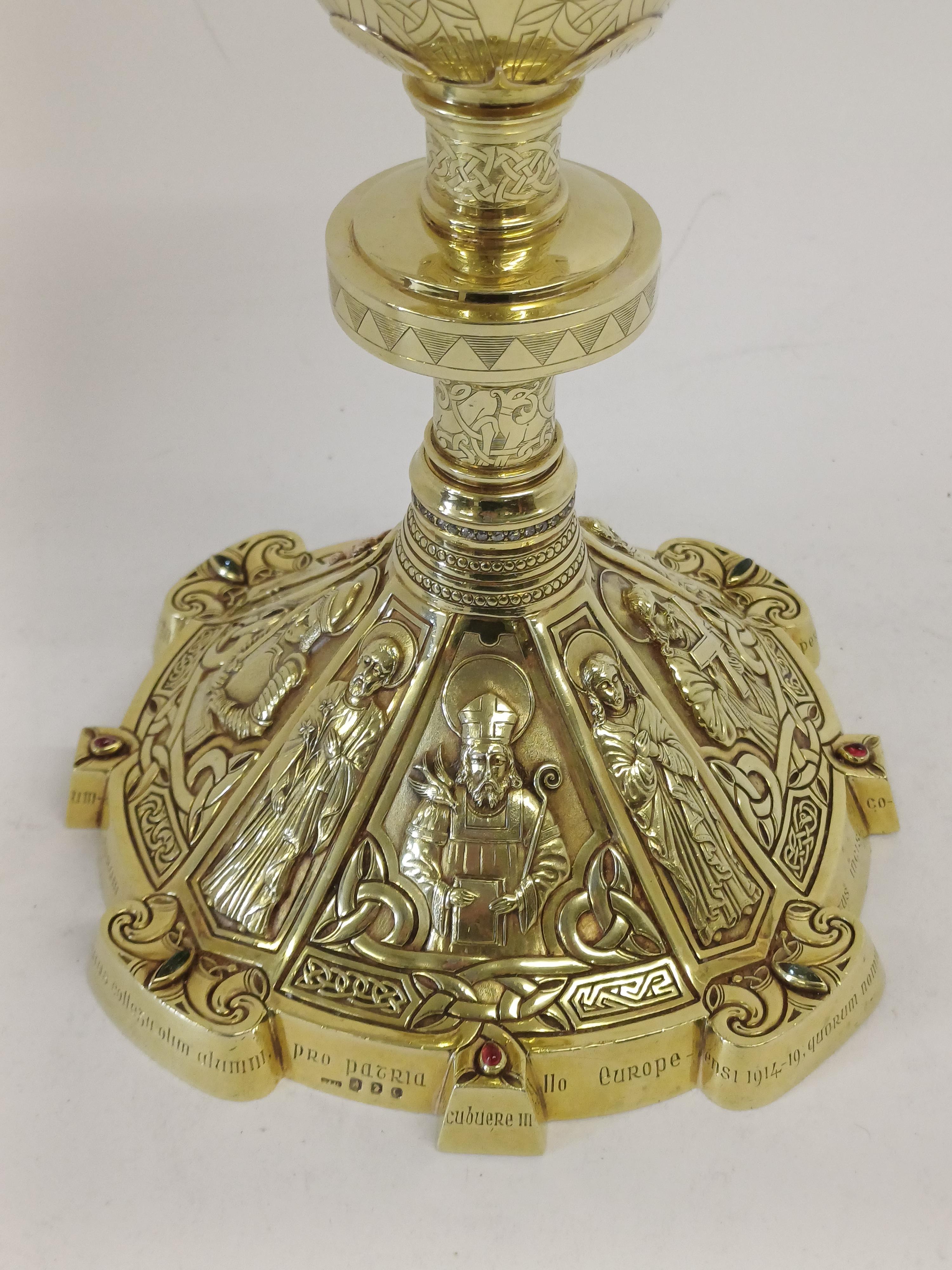 Lot 2602 - An Important George V Irish 'Gem'-Set Gold