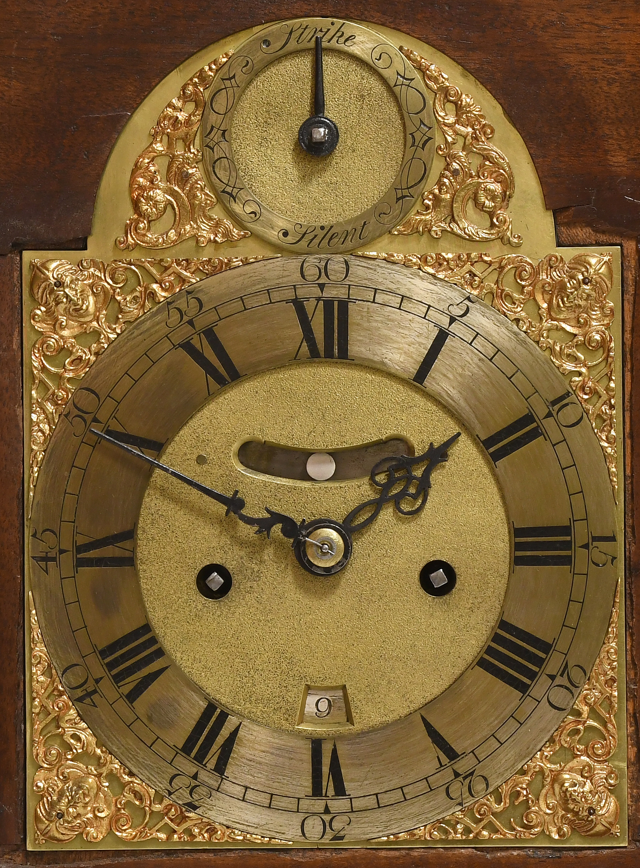 Lot 470 - A Mahogany Pull Quarter Repeat Striking