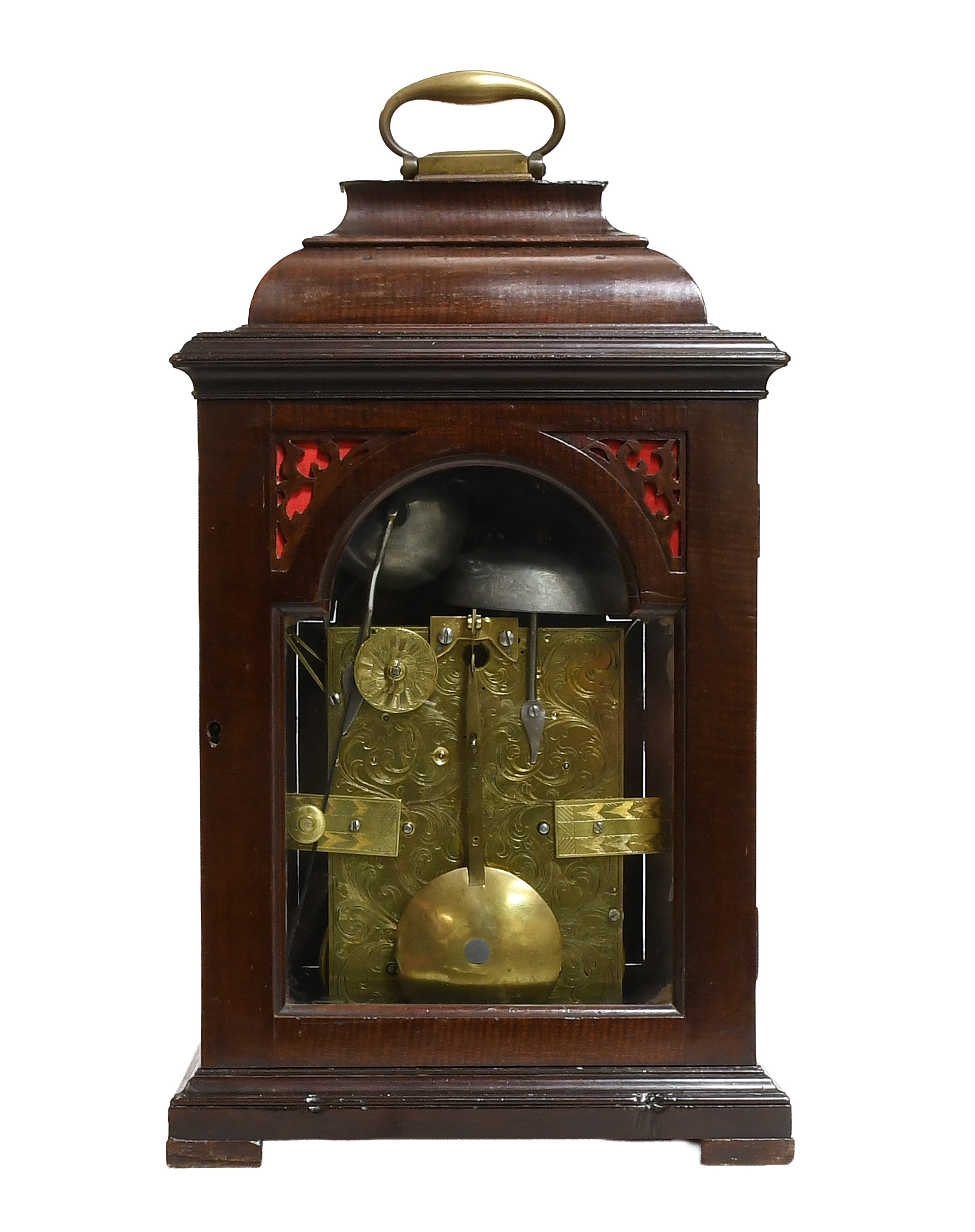 Lot 470 - A Mahogany Pull Quarter Repeat Striking