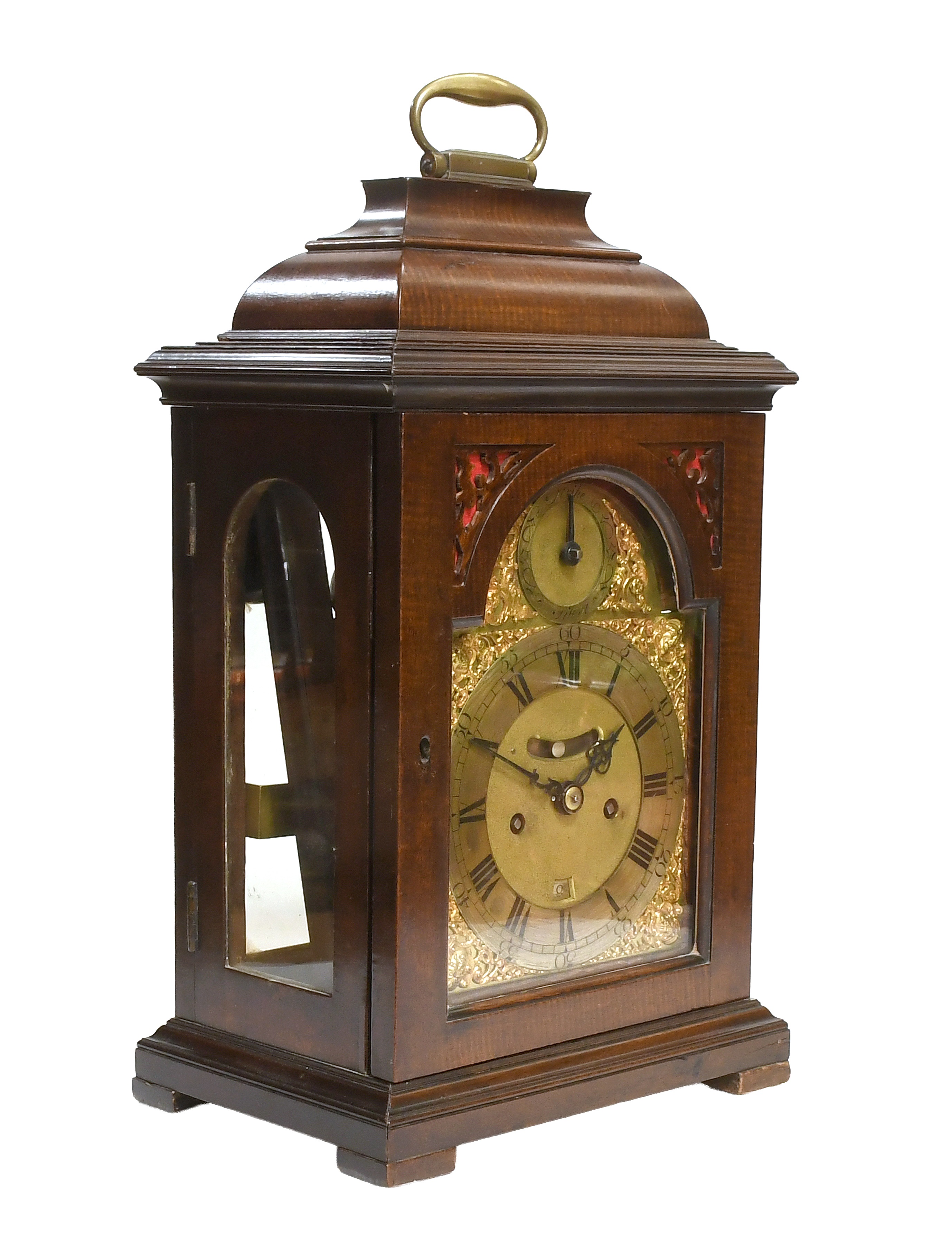 Lot 470 - A Mahogany Pull Quarter Repeat Striking