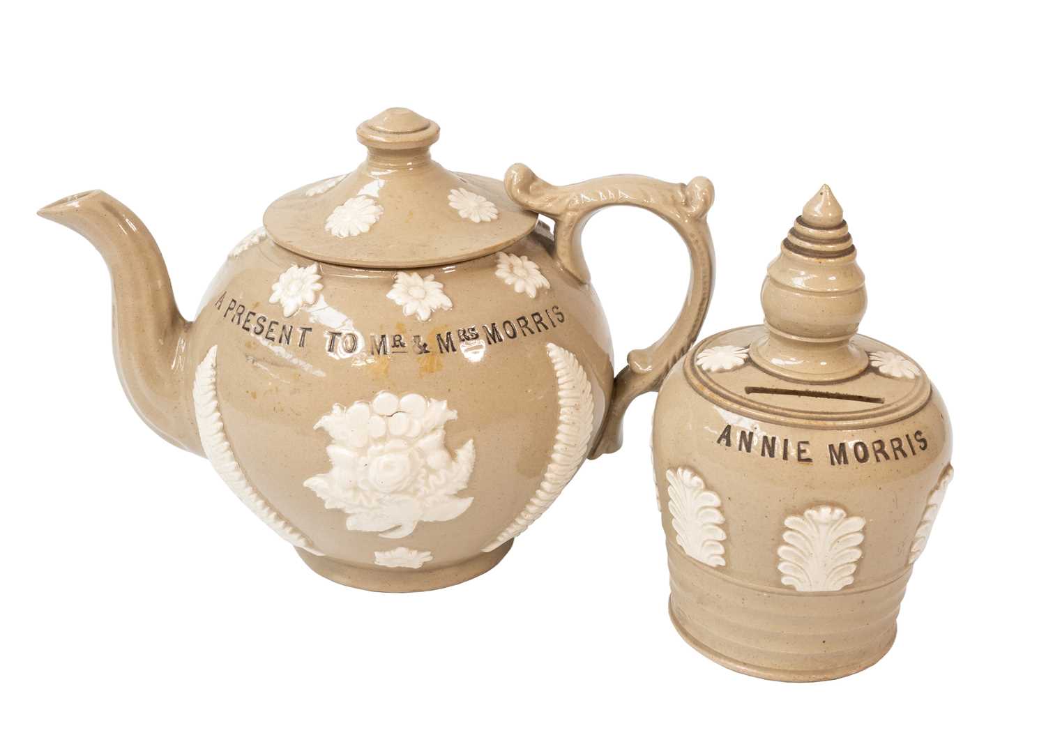 Lot 65 - A Documentary Brampton Stoneware Money Box,