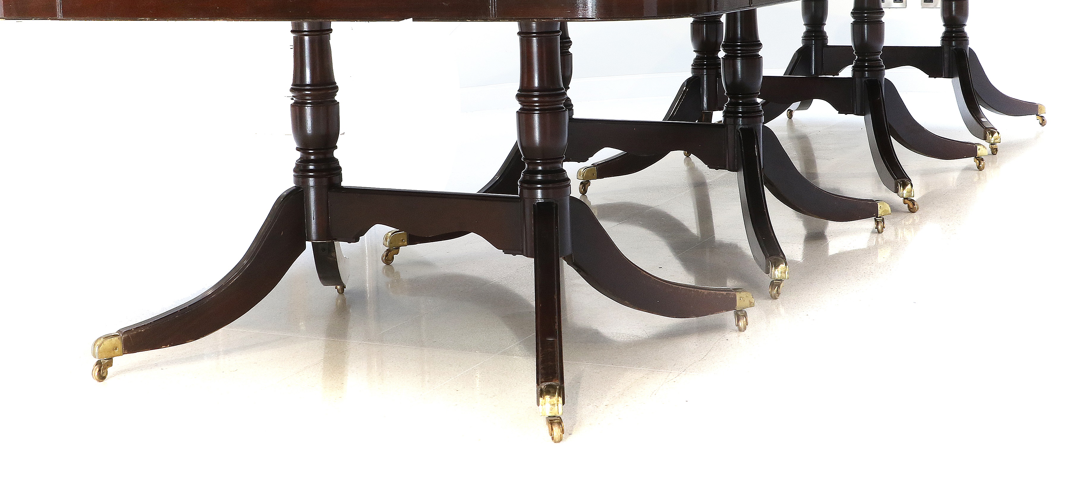 Lot 680 - A Reproduction Mahogany Dining Table, of