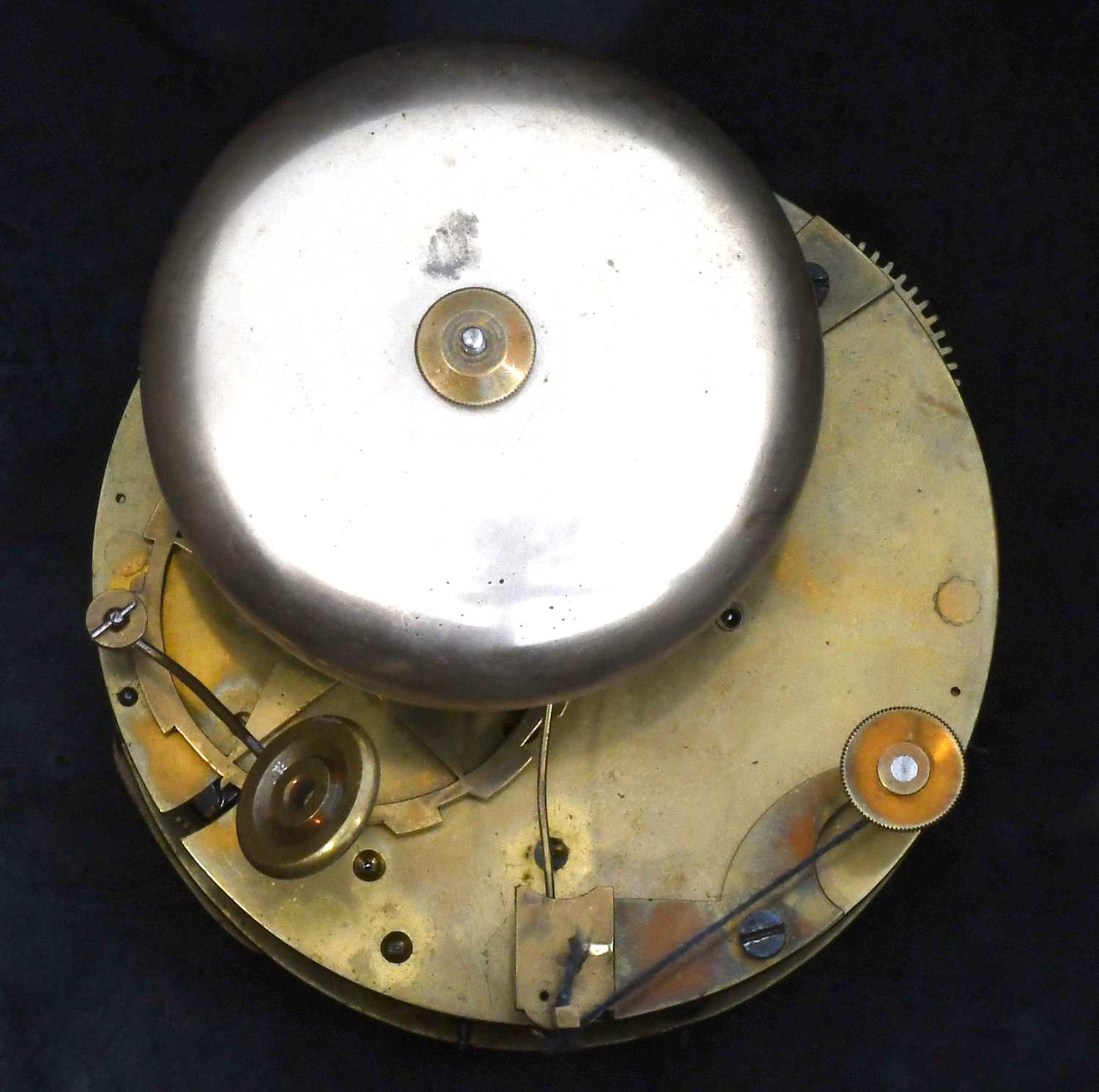 Lot 268 - A Swedish Gilt Wooden Striking Wall Clock,