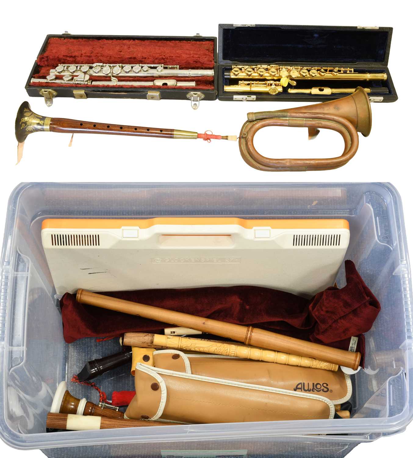 Lot 568 - Various Musical Instruments, including a