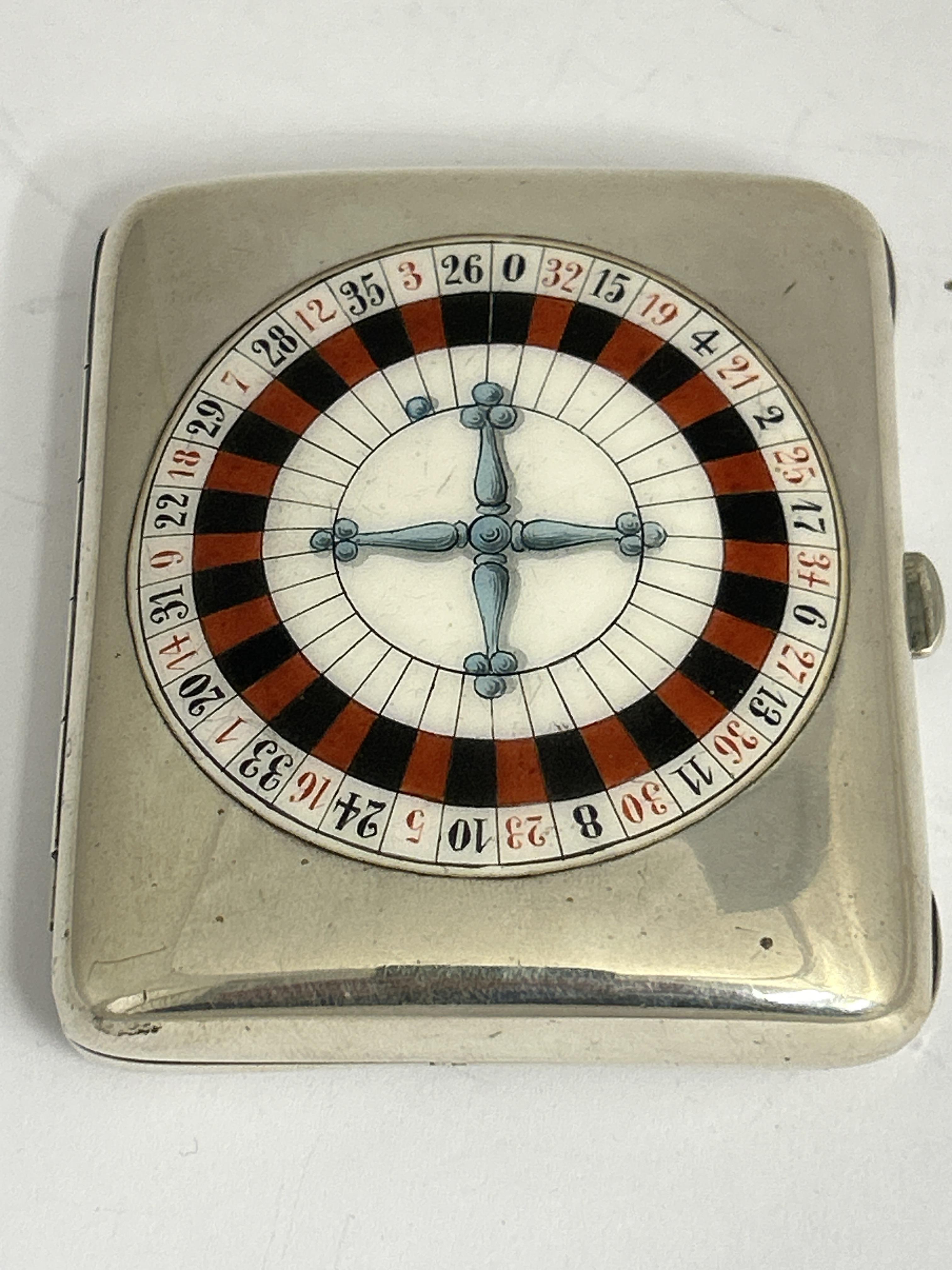 Lot 2055 - A German Silver and Enamel Cigarette-Case,