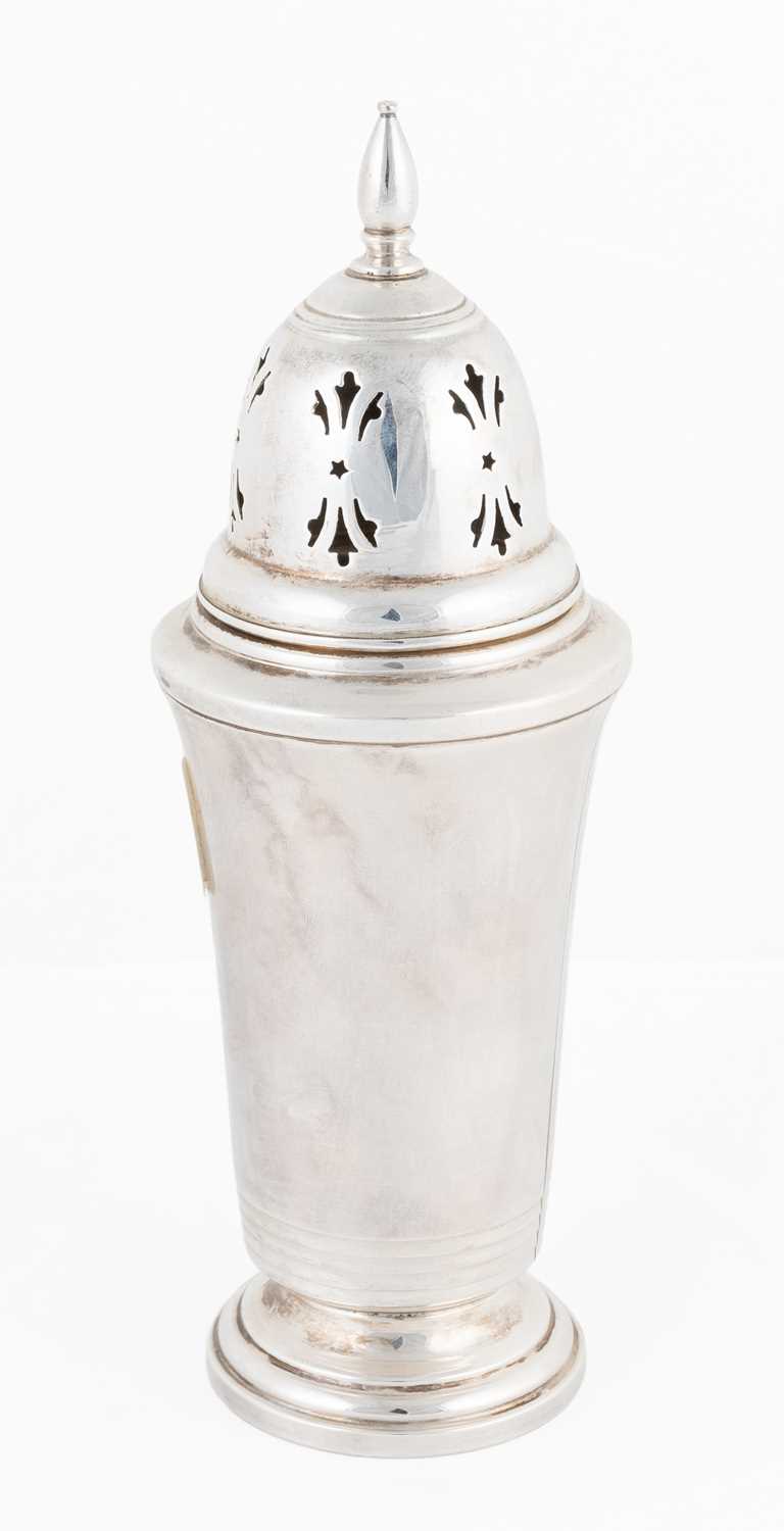 Lot 216 - A George VI Silver Caster, by Roberts and