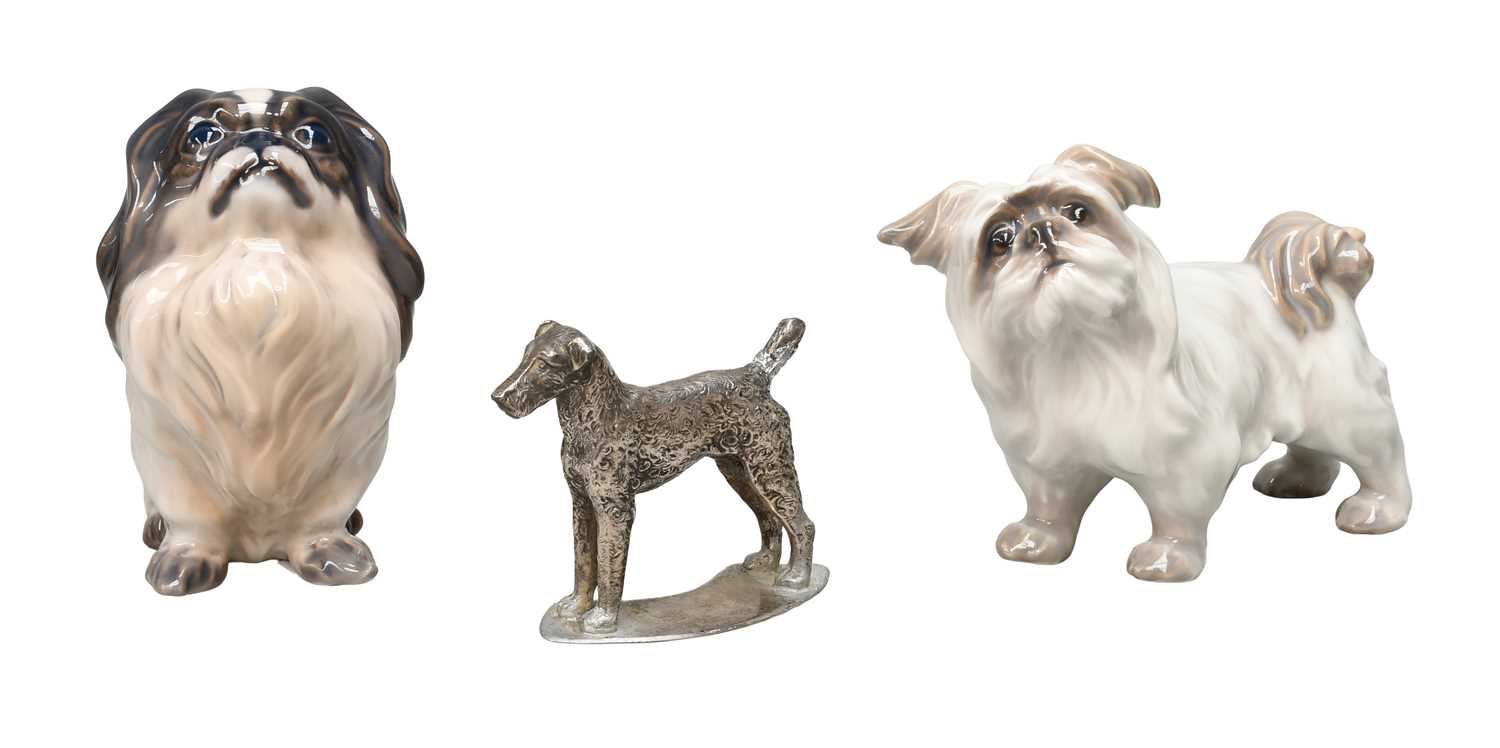 Lot 1236 - Two Dahl Jensen Copenhagen Porcelain Models