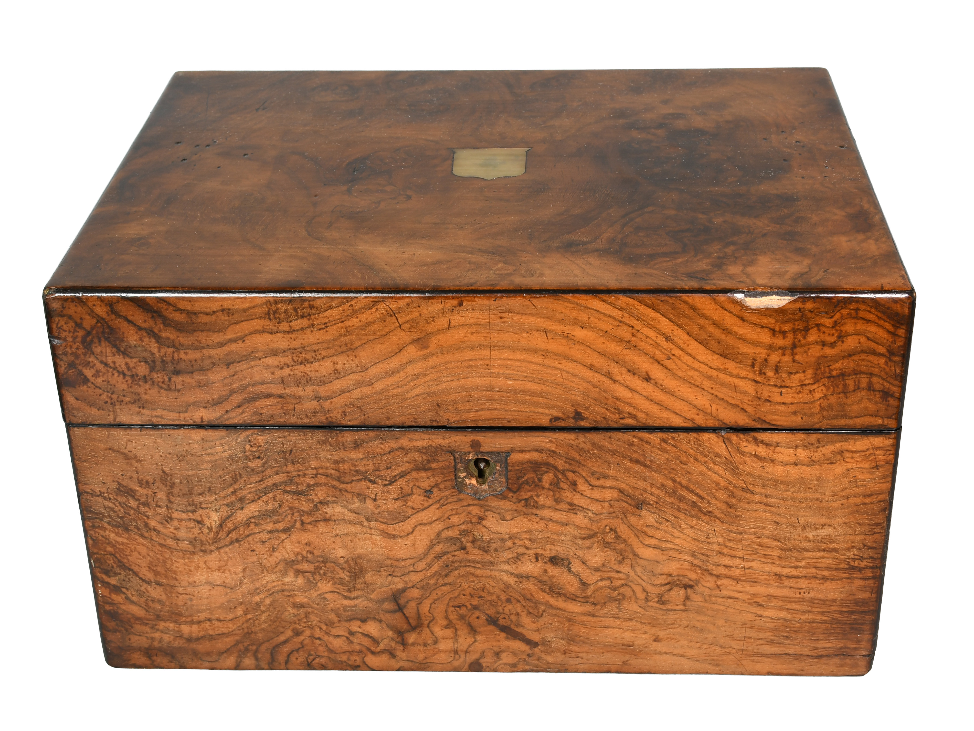 Lot 583 - A 19th Century Hinged Toilet Box, fully