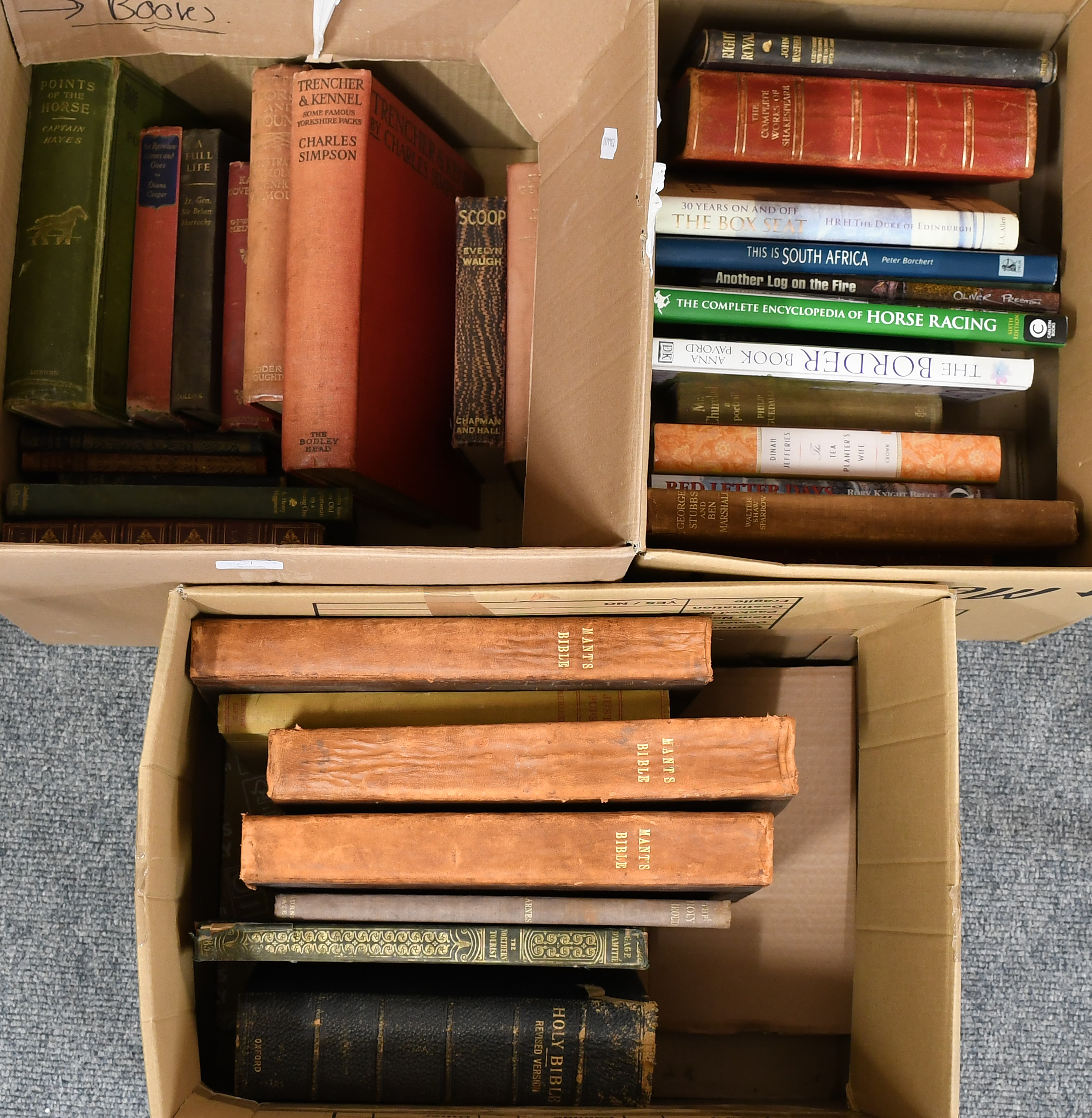 Lot 201 - Eight Boxes of Assorted Books, including