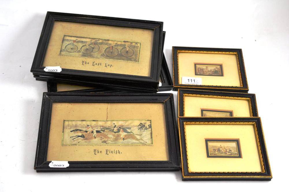 Lot 111 - Four stevengraphs including 'The Last Lap'