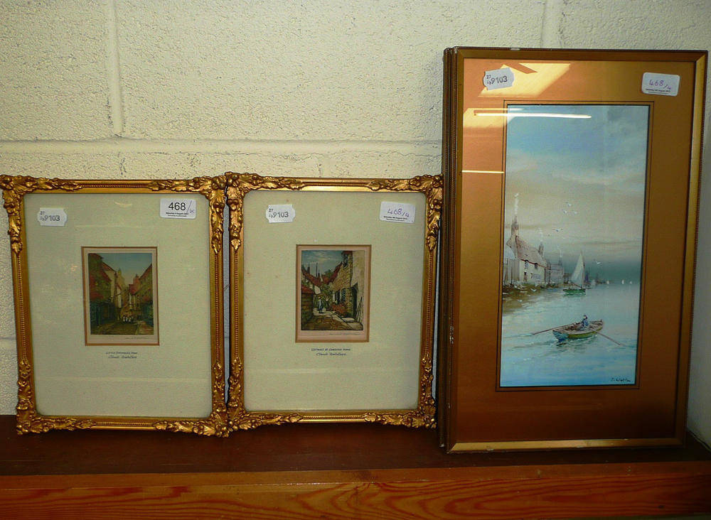 Lot 468 - Pair of engravings by Claude Rowbotham